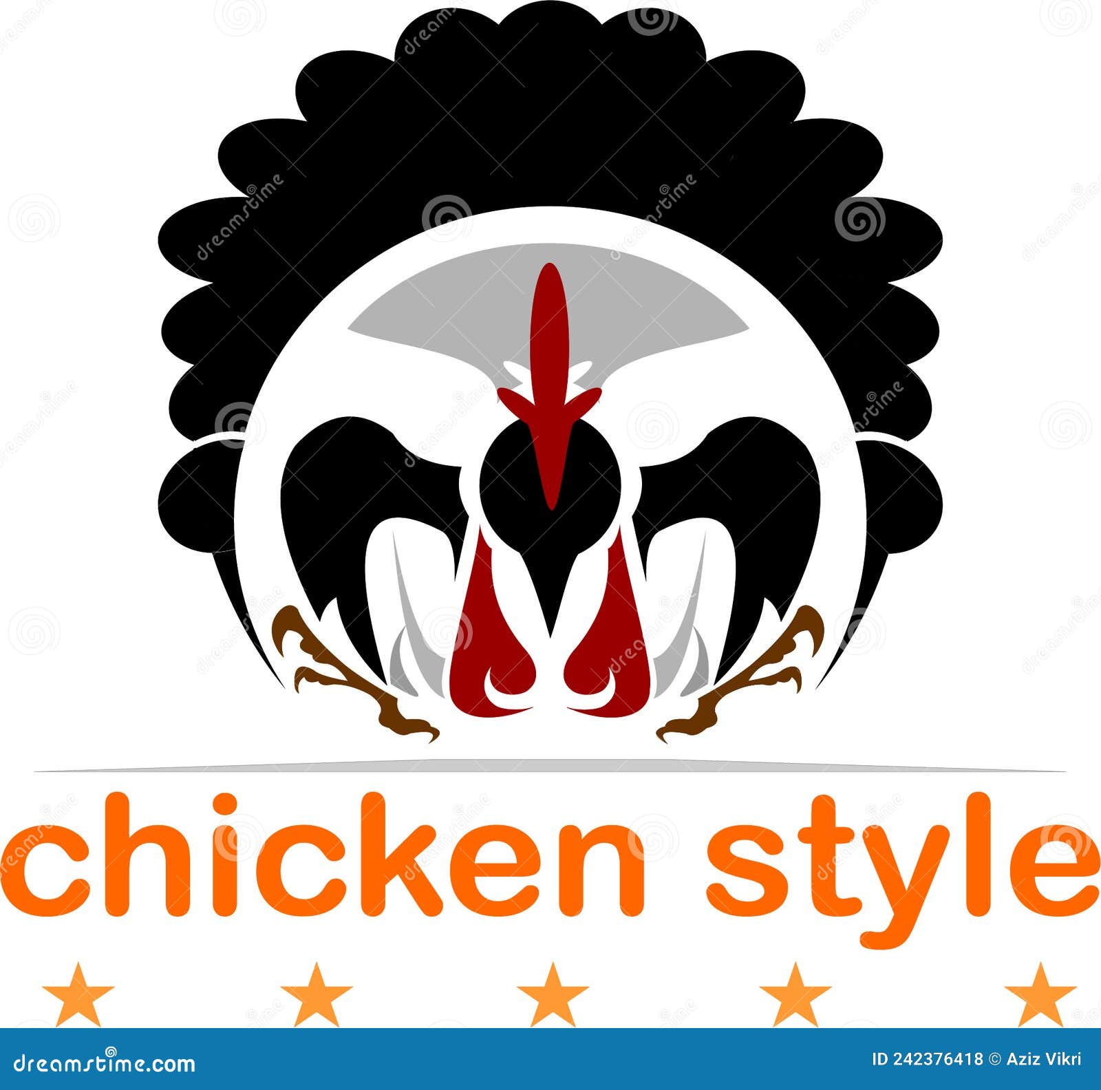 Cool Simple Logos for Contest Chickens and the Like Stock Vector ...