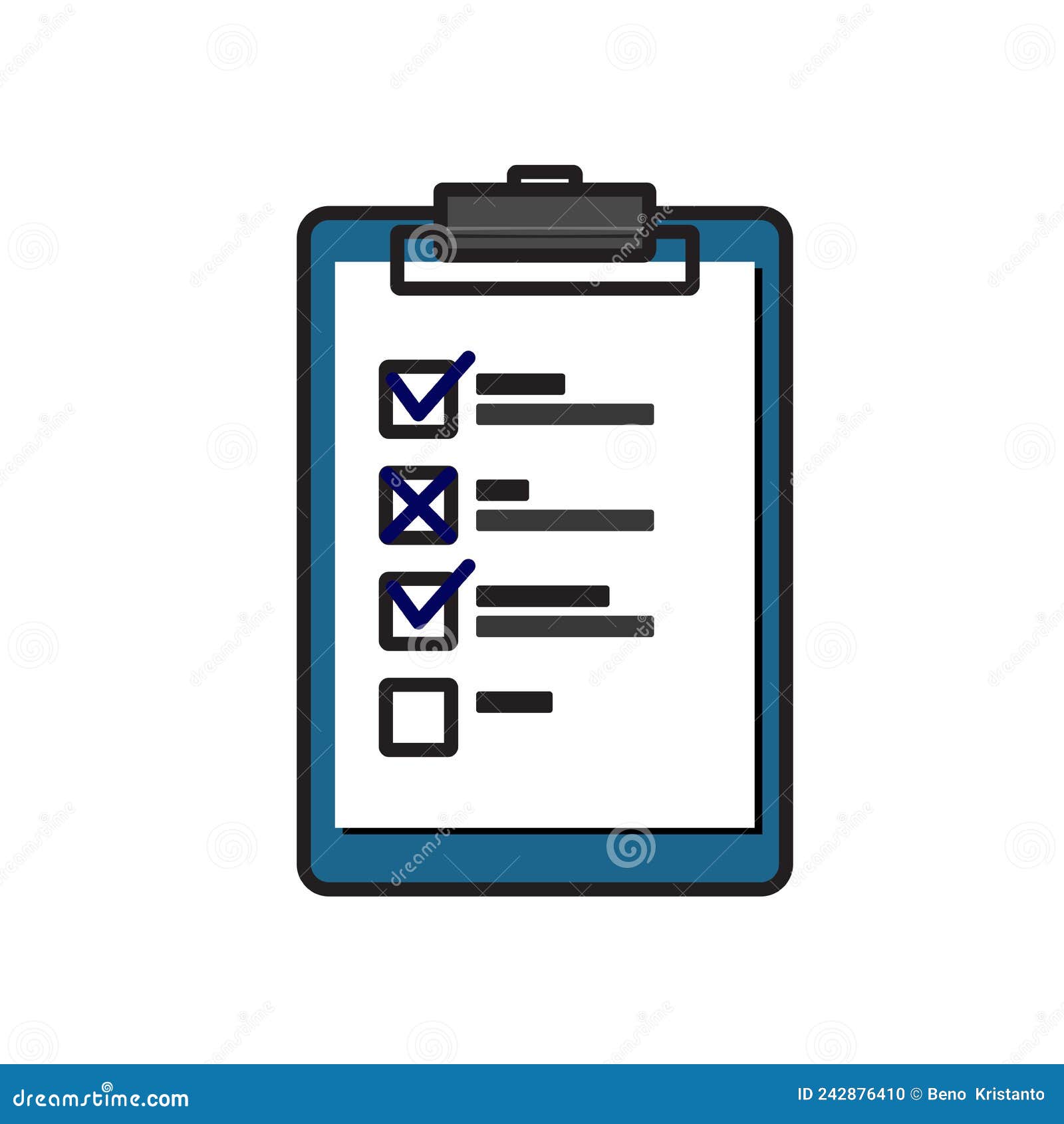 Clipboard Vector Illustration As Icon or Symbol Stock Vector ...