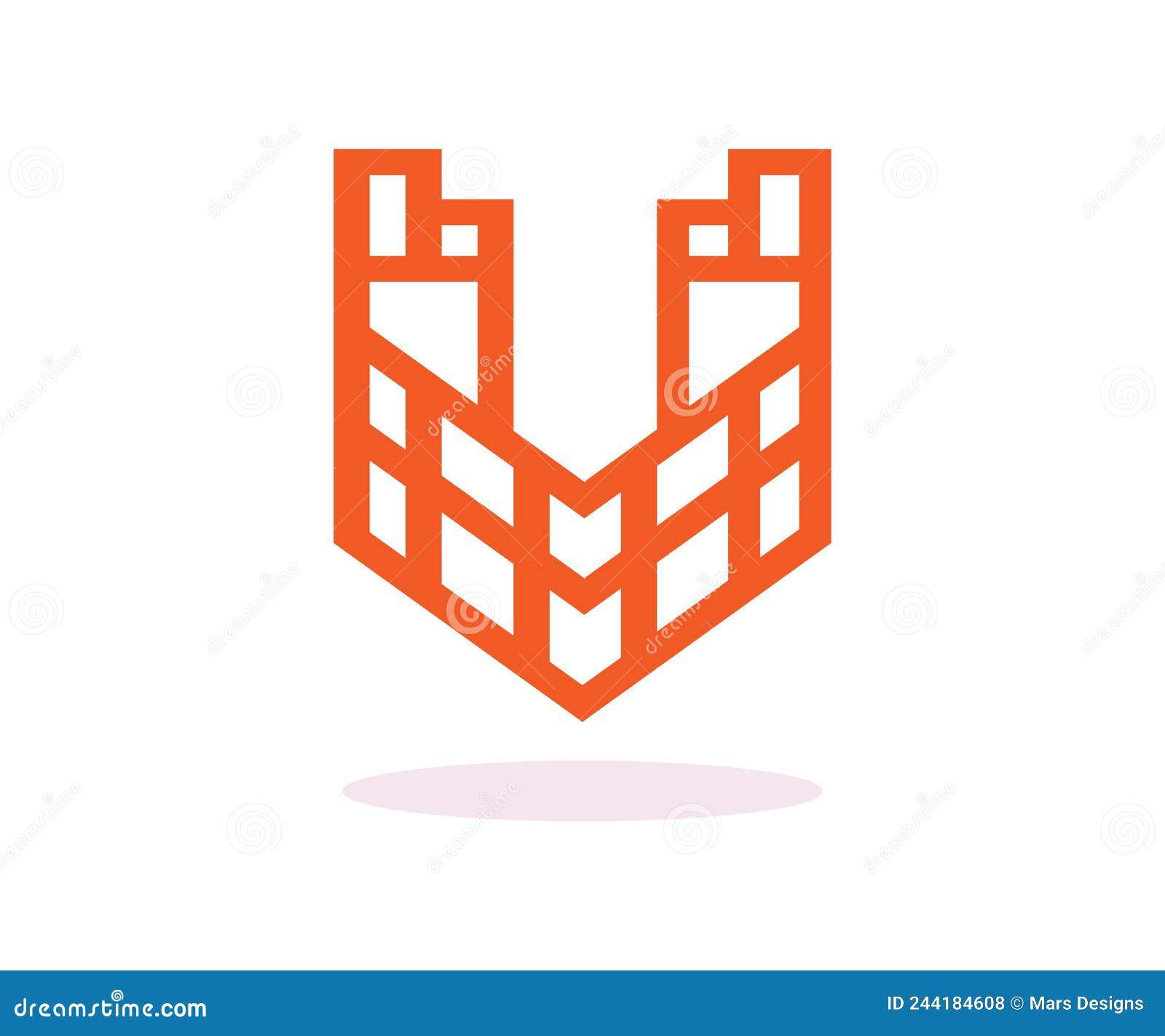 Creative Logo Design Vector Illustration, Modern Building Shape Icon ...