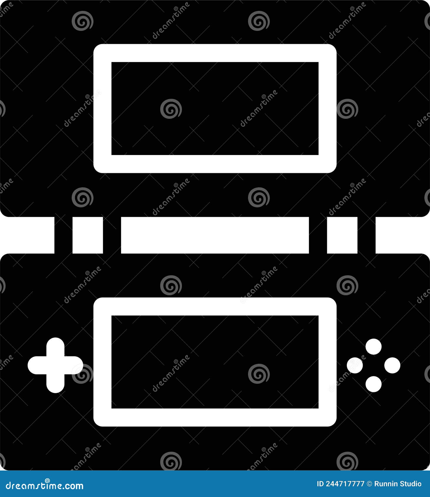 Game Console Icon stock vector. Illustration of sign - 244717777