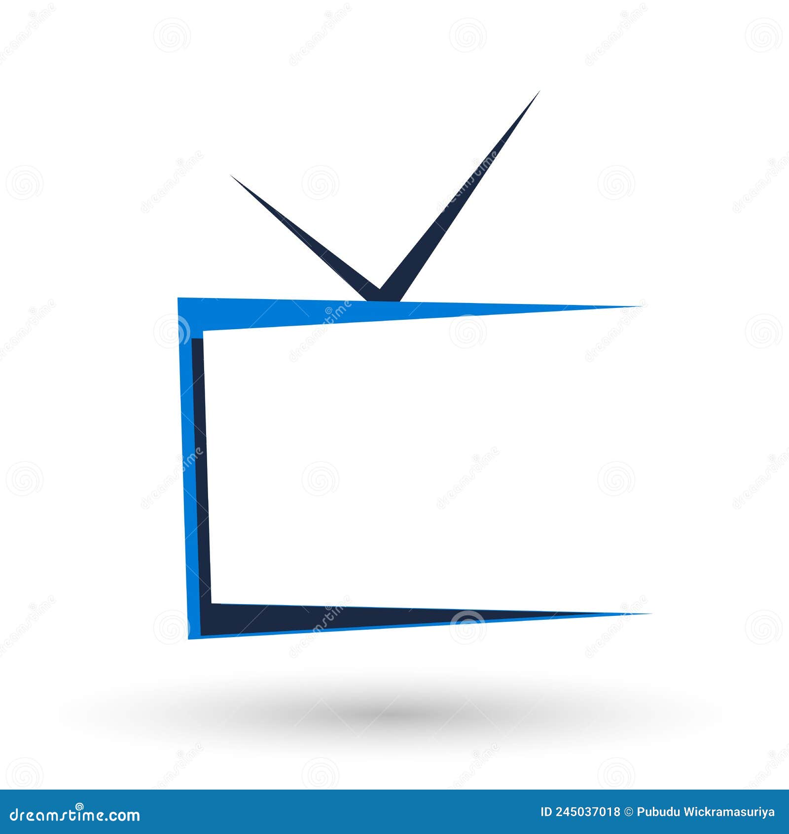 TV Logo Simple Vector Design Illustrations of Television Stock Vector ...