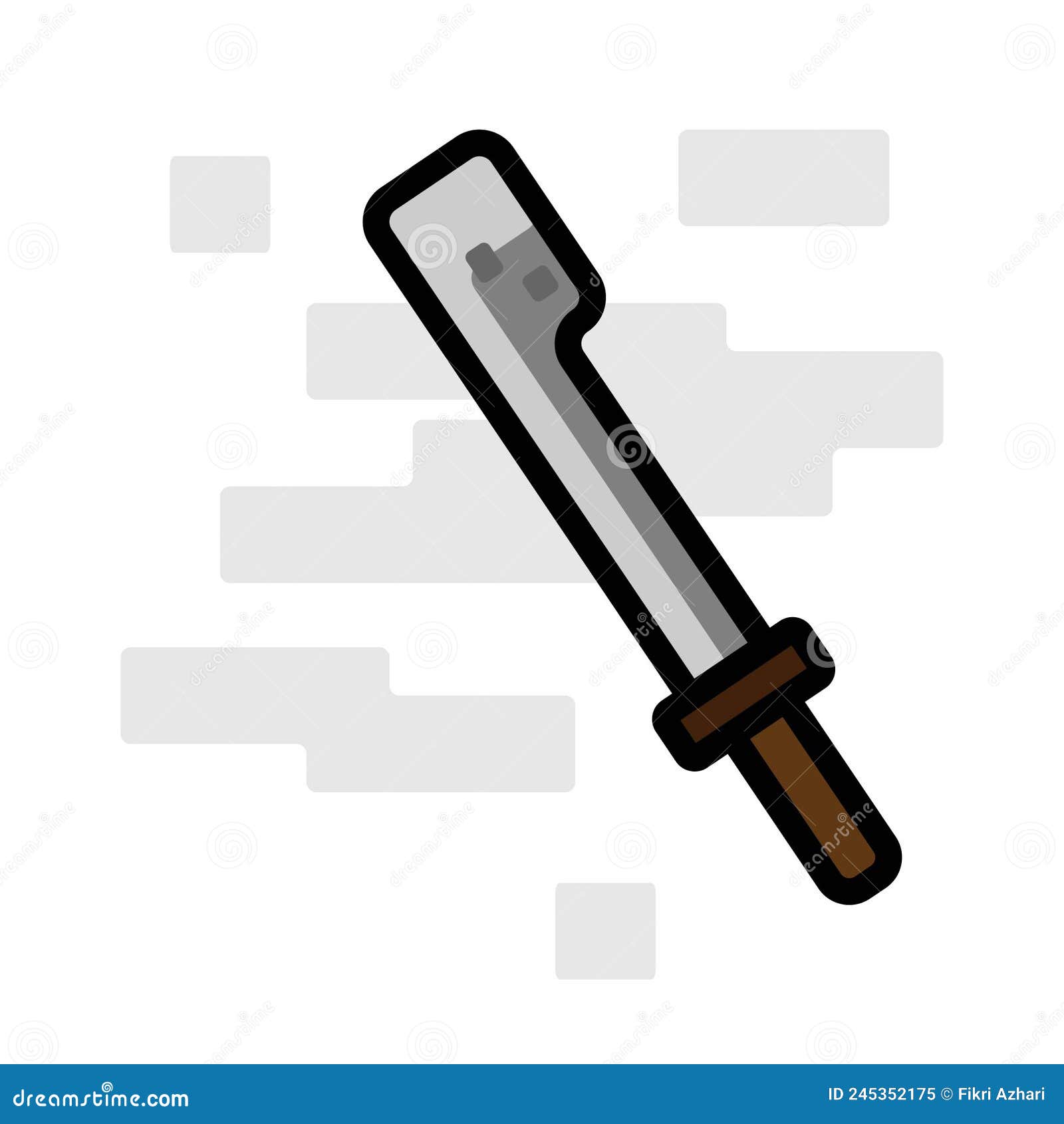 Cartoon Machete Vector Illustration | CartoonDealer.com #38088836