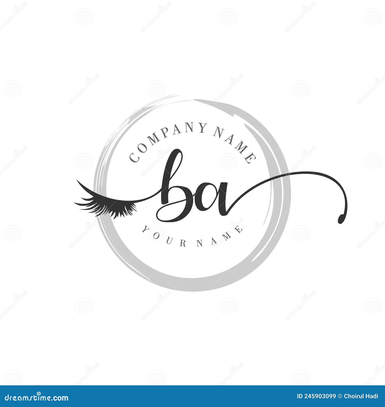 Initial BA Logo Handwriting Beauty Salon Fashion Modern Luxury Monogram ...