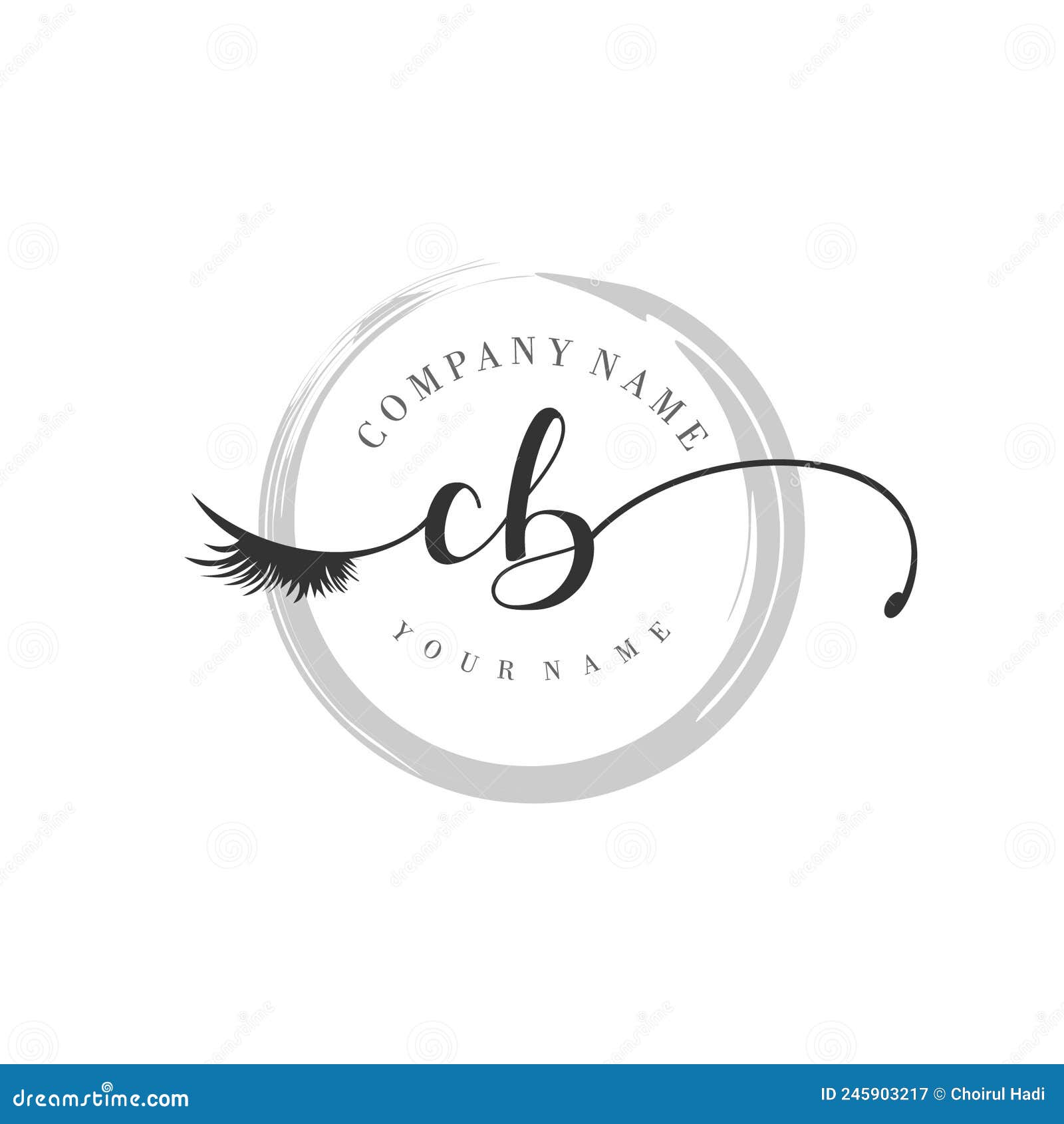 Initial CB Logo Handwriting Beauty Salon Fashion Modern Luxury Monogram ...