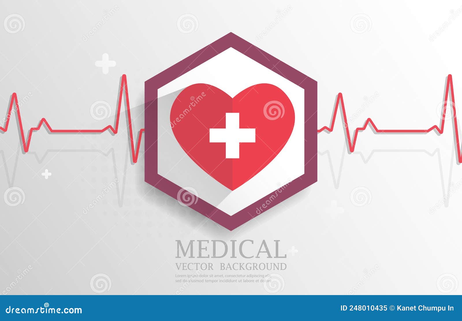 Modern Medical Heart Clinic Wallpaper Template Editorial Image ...