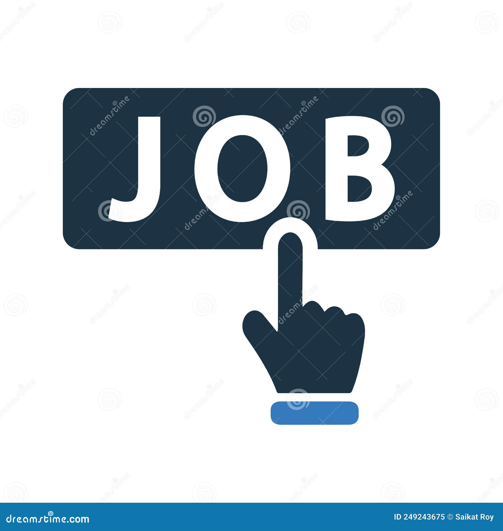 Apply, Job, Job Search Icon. Simple Vector. Stock Vector - Illustration ...