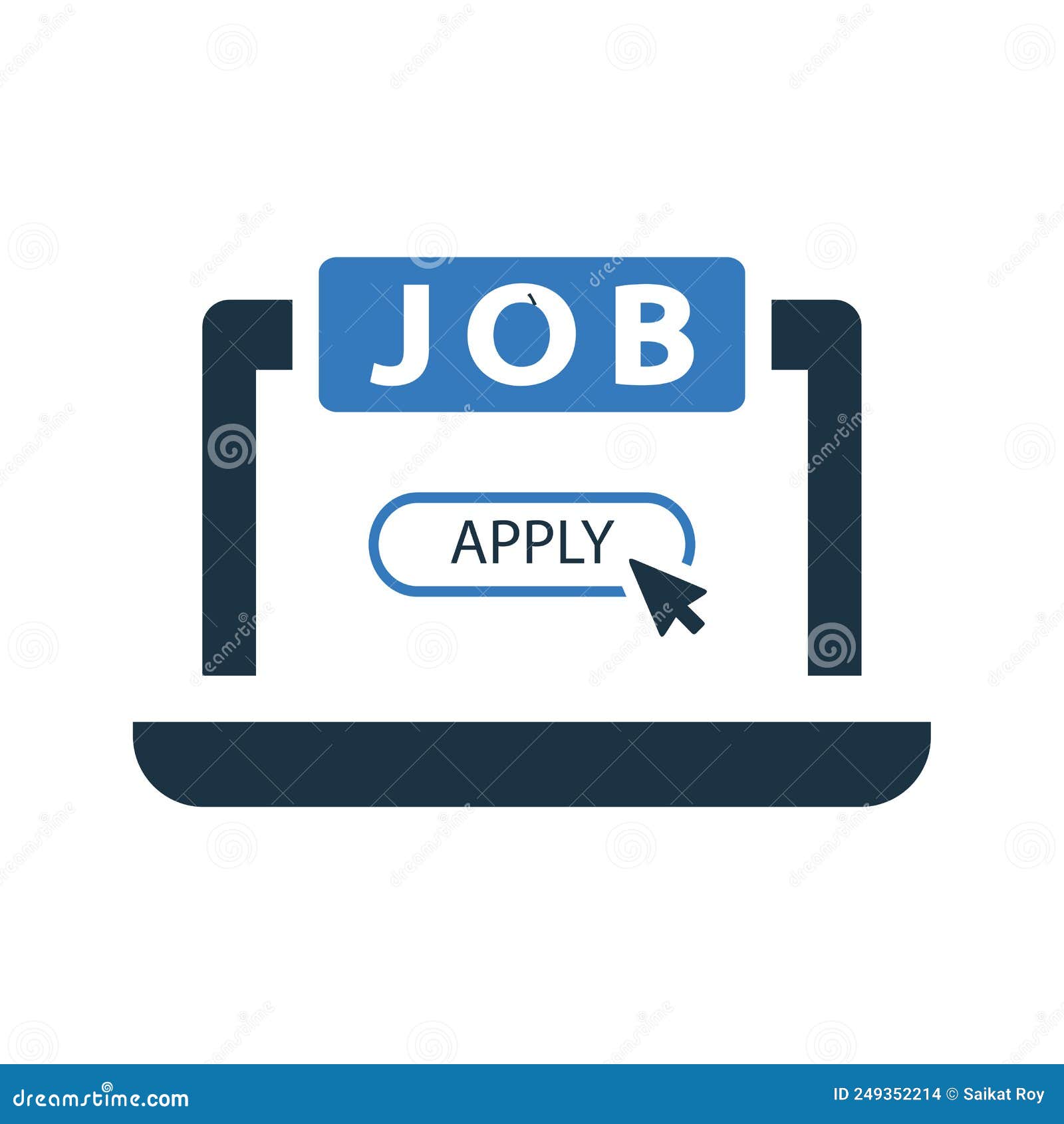 Apply, Job, Job Search, Online Job Icon. Simple Vector. Stock Vector ...