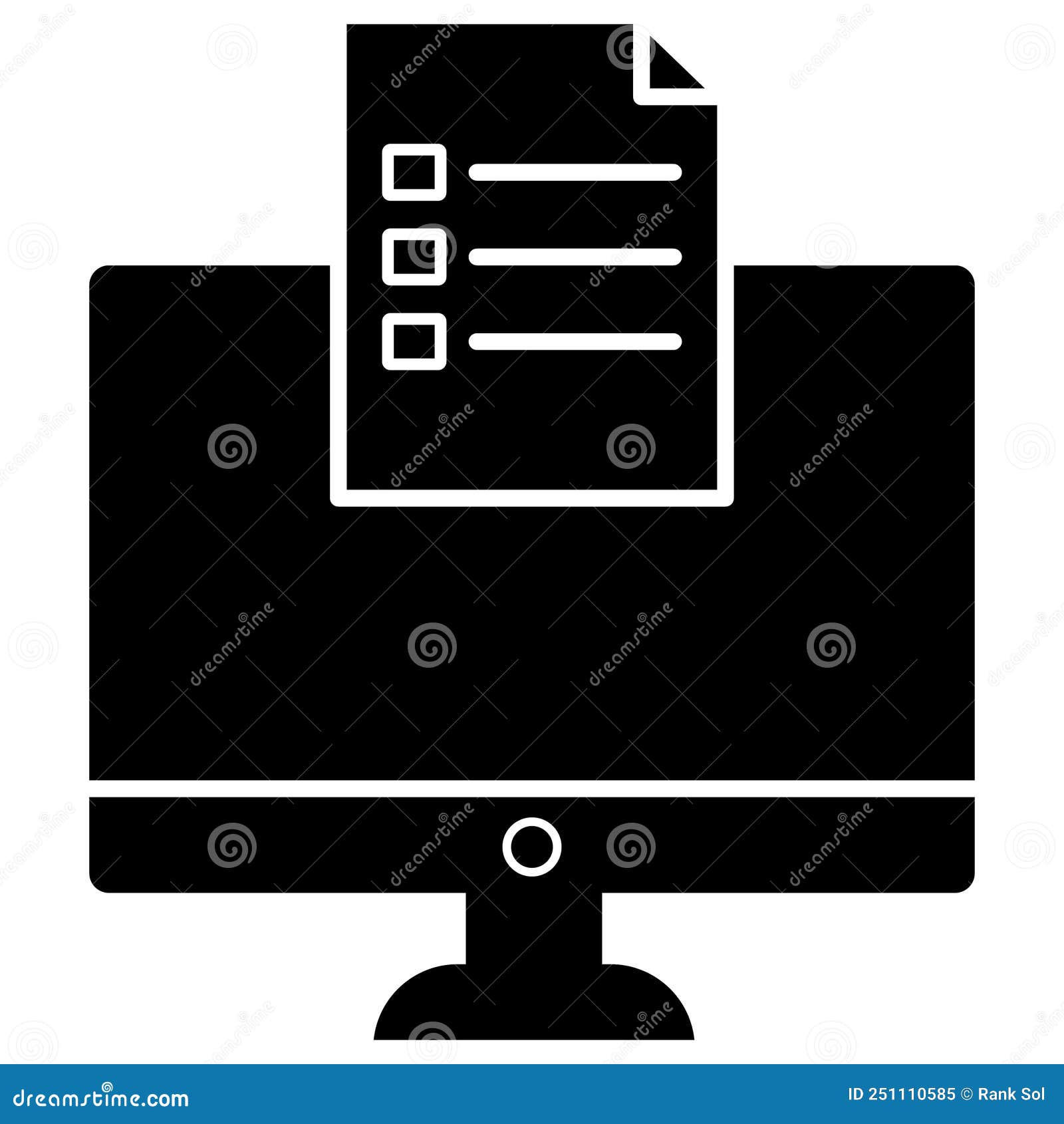 Online Test Which Can Easily Modify or Edit Stock Vector - Illustration ...