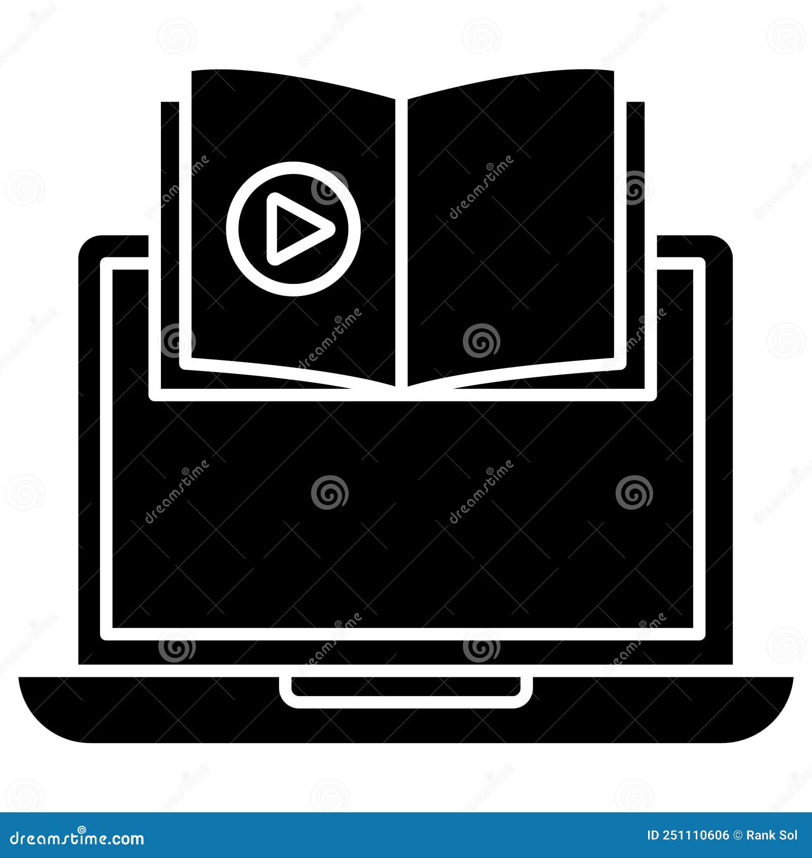 Video Book Which Can Easily Modify or Edit Stock Vector - Illustration ...