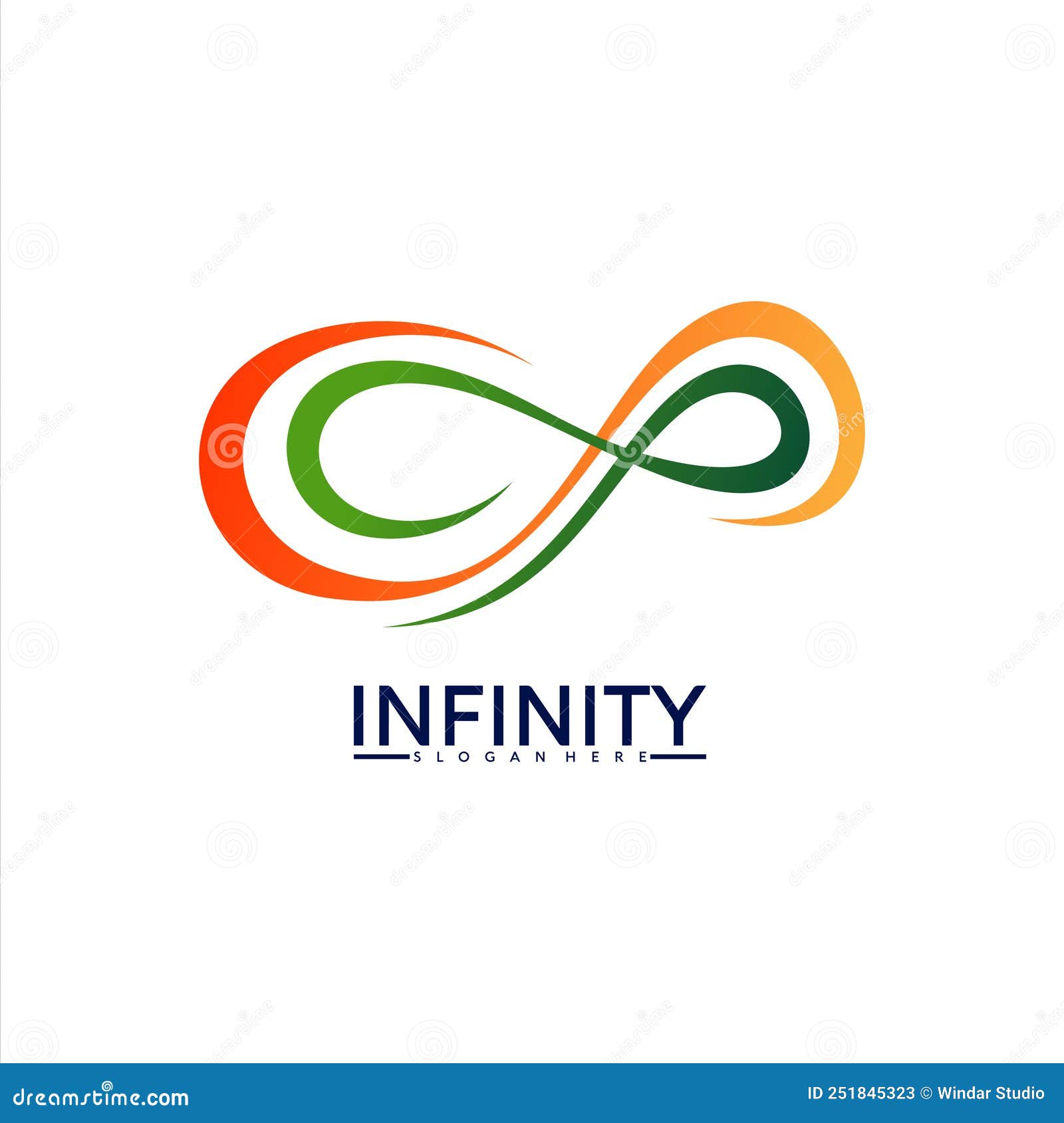 Infinity Business Logo - Modern and Minimalist Design Stock Vector ...