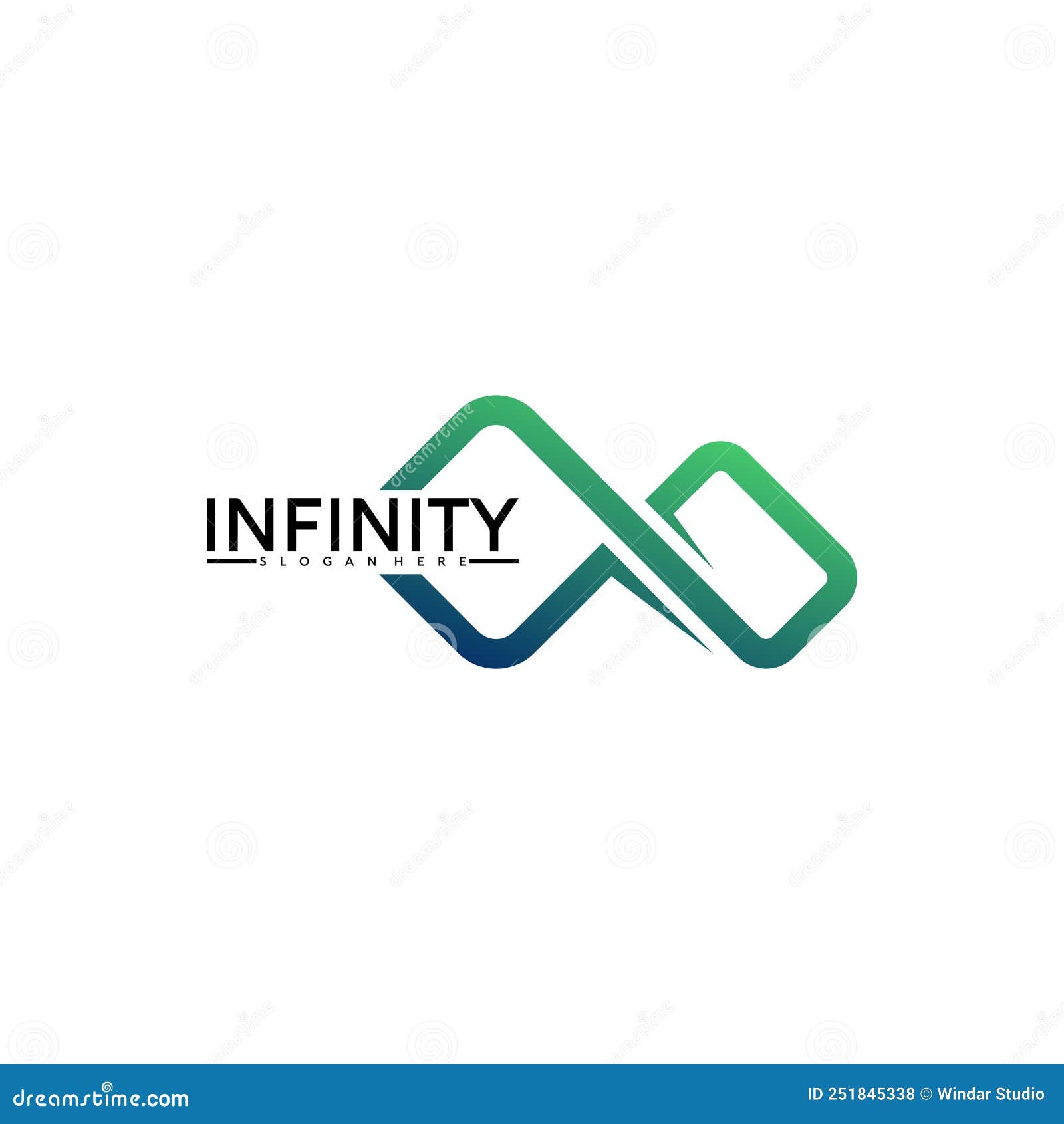 Infinity Business Logo - Modern and Minimalist Design Stock Vector ...