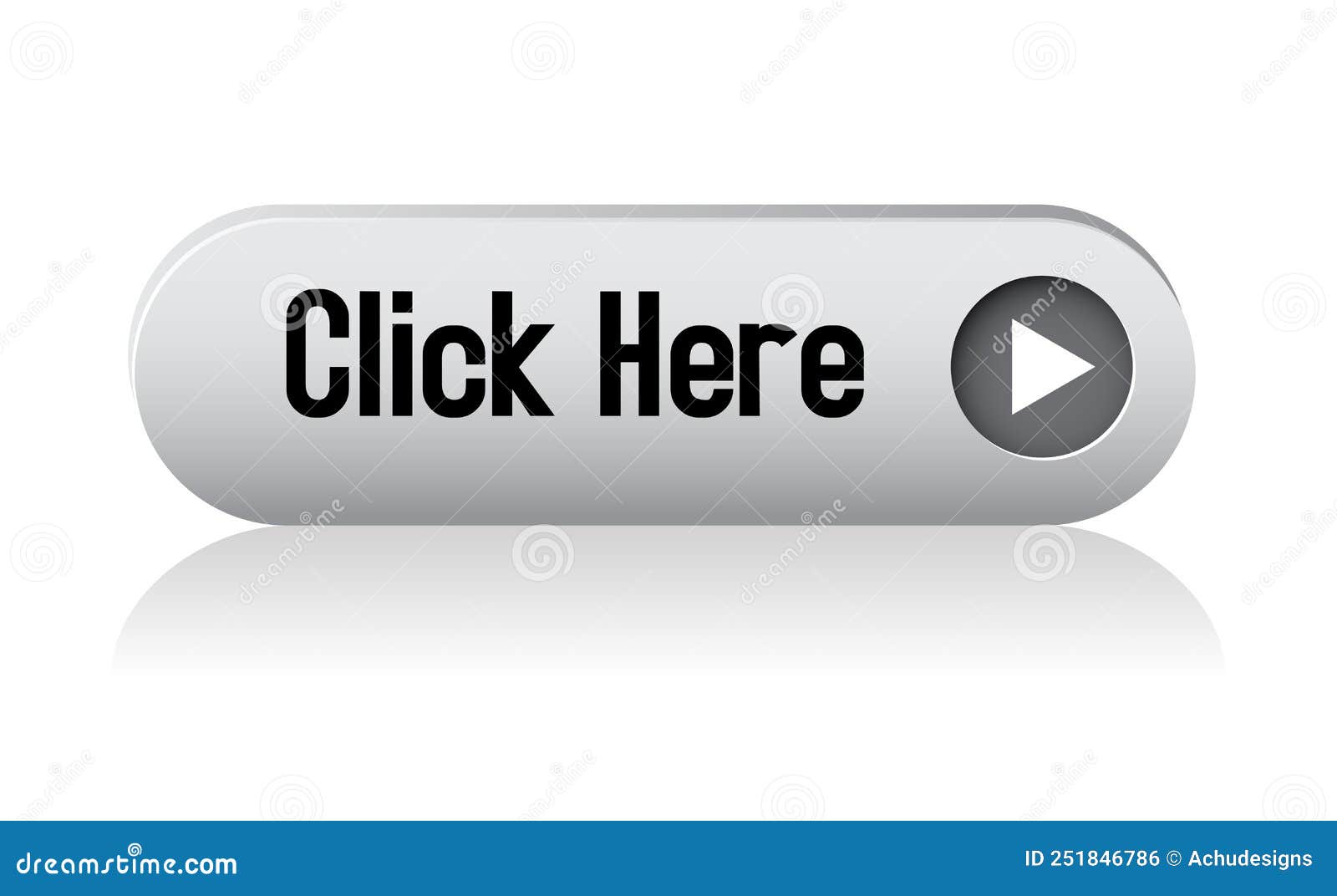 Click here stock vector. Illustration of graphic, click - 251846786