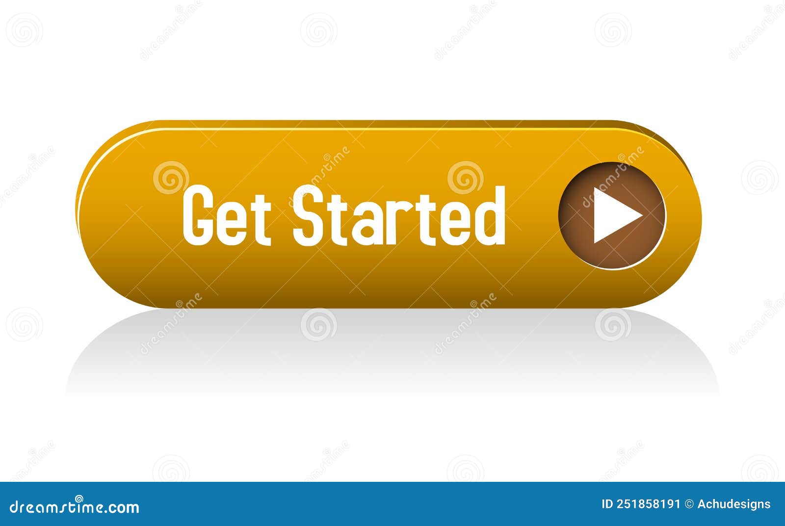 Get started button stock vector. Illustration of icon - 251858191