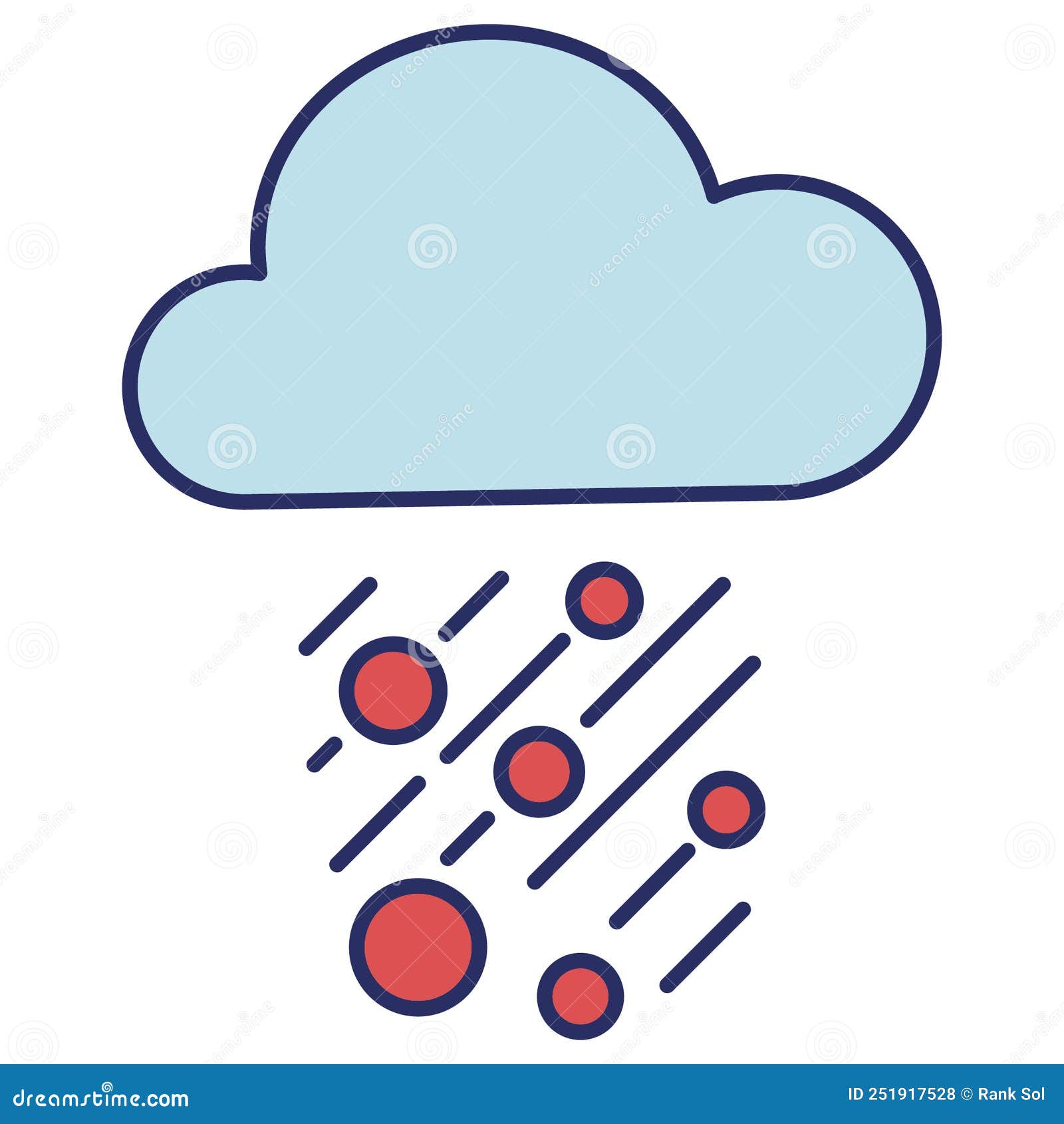 Hail Which Can Easily Modify or Edit Stock Vector - Illustration of ...