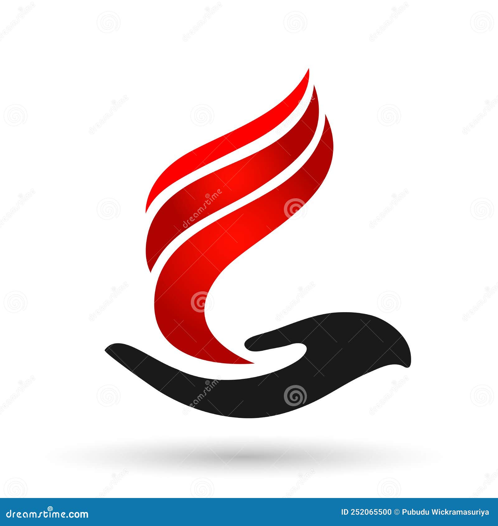 Fire Flame Save Energy Logo Icon Isolated White Background Emoticon of ...