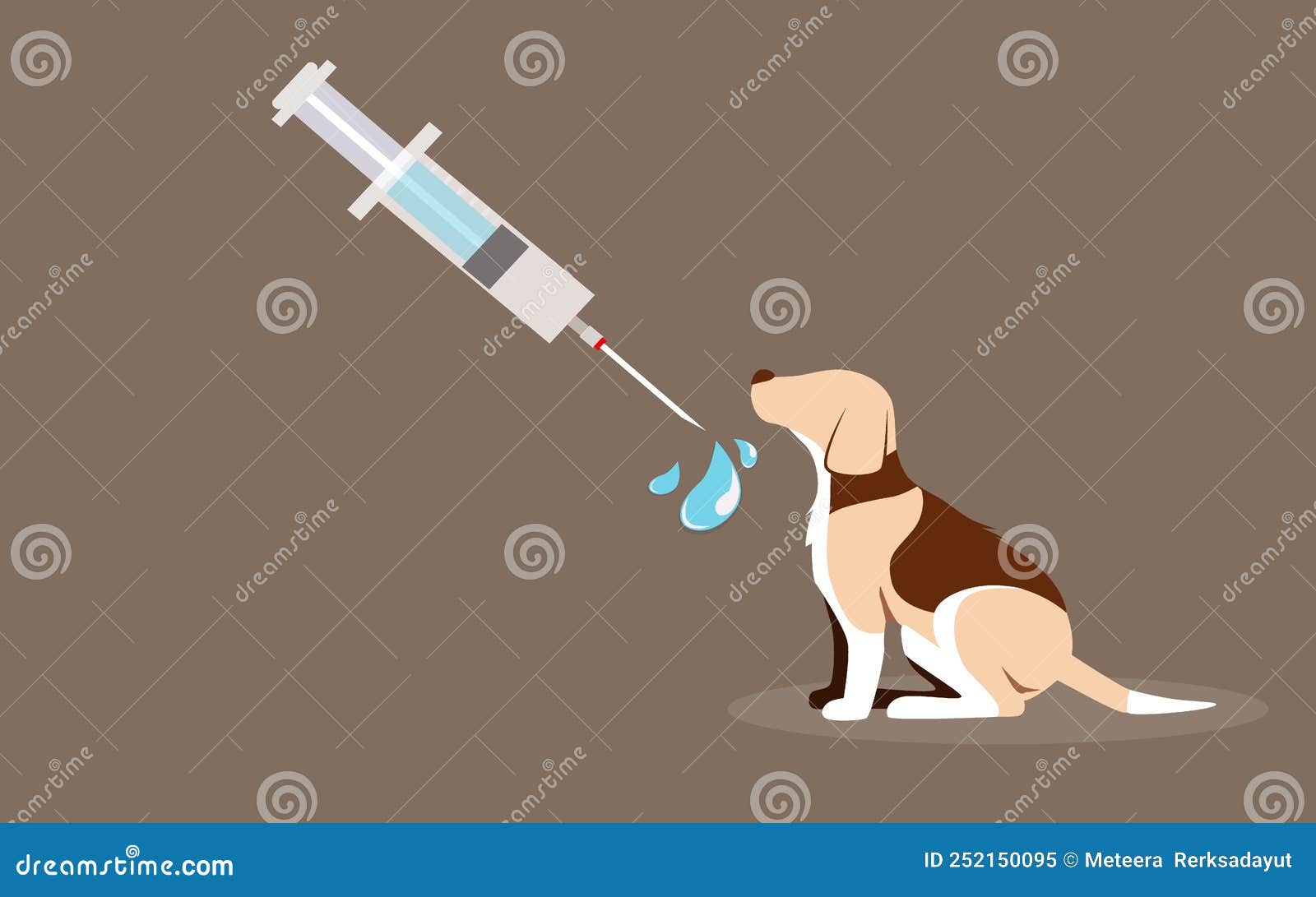 Rabies Vaccine Vector. Cartoon. Isolated Art On White Background ...