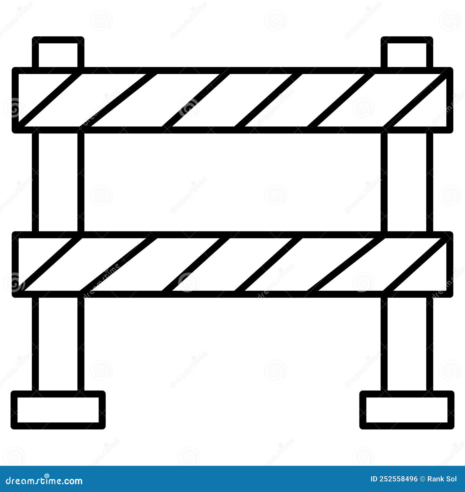 Barrier Which Can Easily Modify or Edit Stock Vector - Illustration of ...