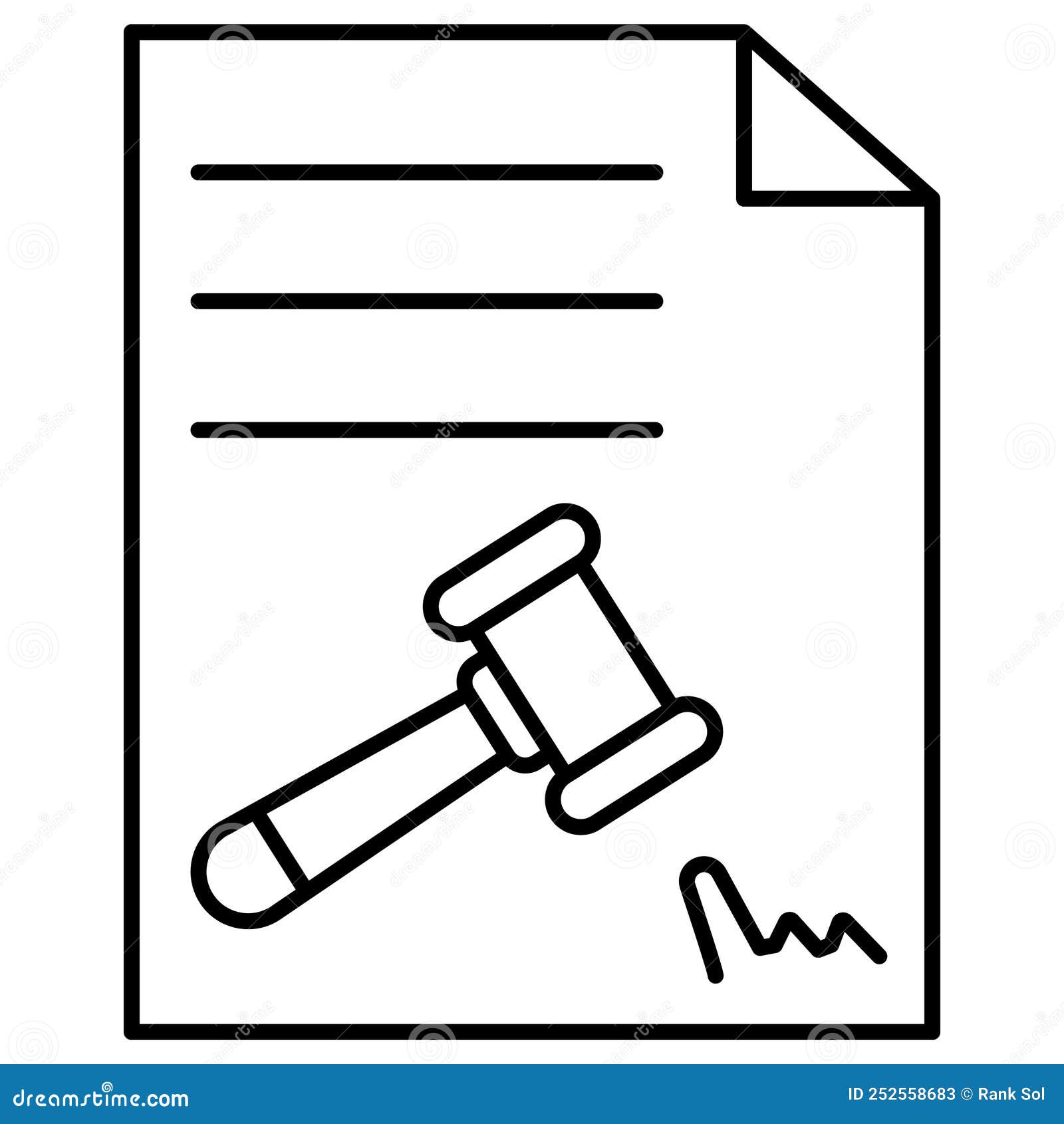 Legal Order Which Can Easily Modify or Edit Stock Vector - Illustration ...