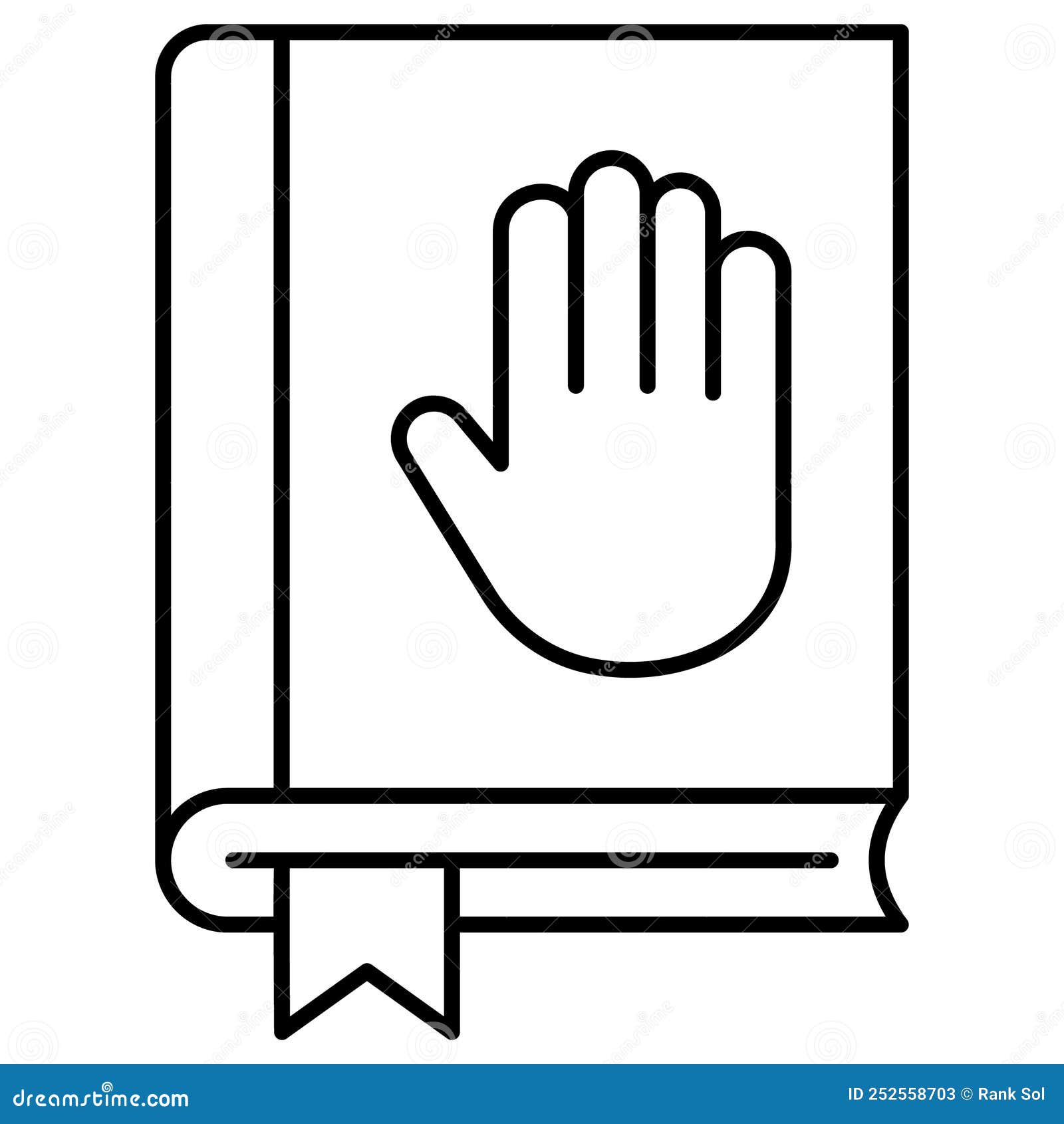 Oath Book Which Can Easily Modify or Edit Stock Vector - Illustration ...