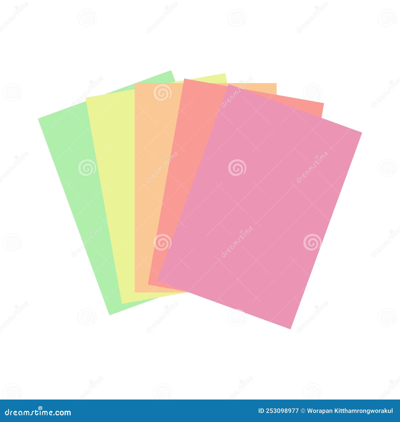 Colorful Paper Set for Art Craft Vector Stock Vector - Illustration of ...