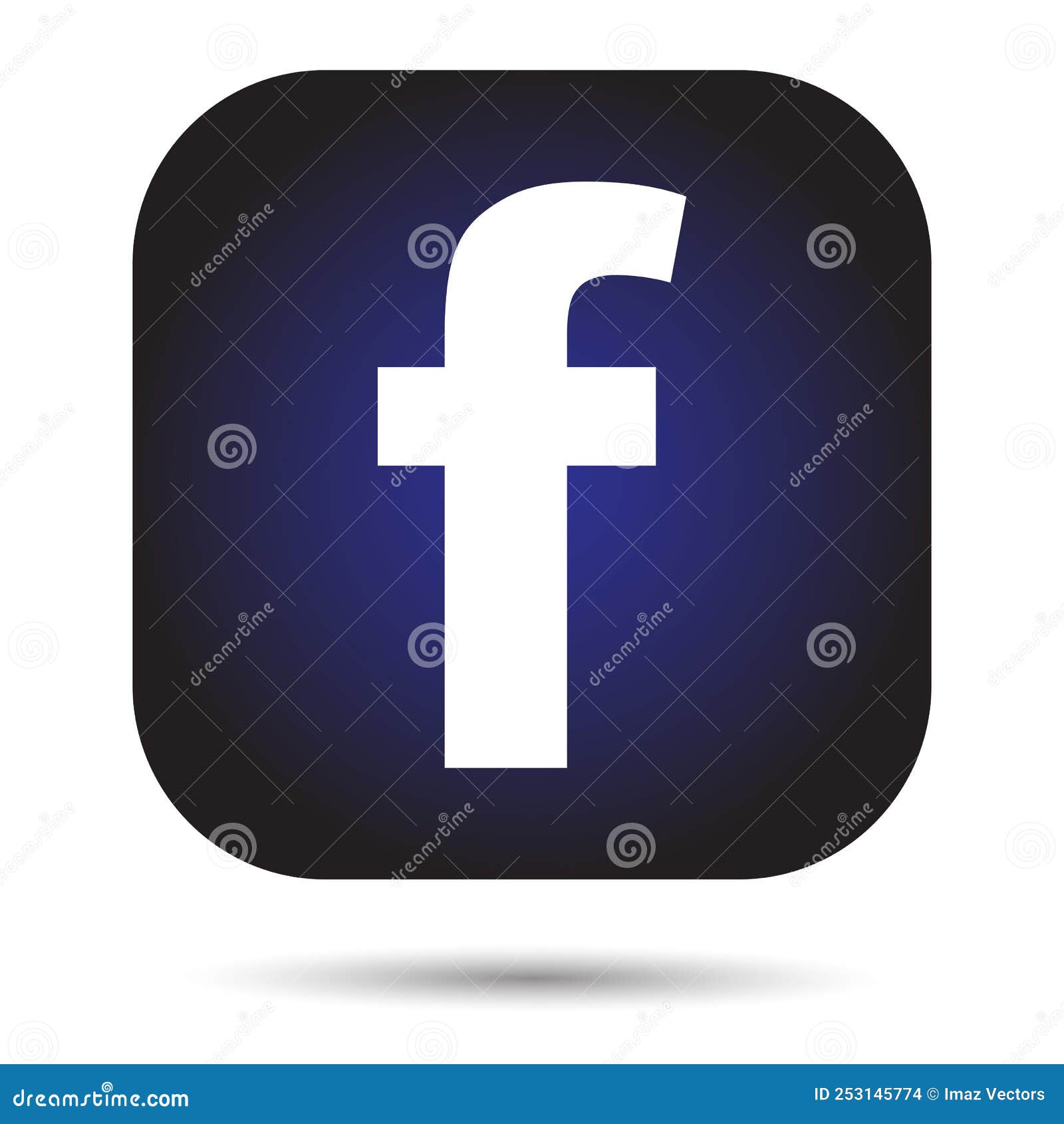 Face Book FB Flat Vector Illustration Editorial Stock Image ...