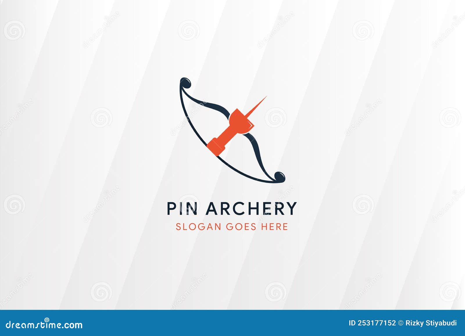 Pin Archery Logo Design Template Stock Vector - Illustration of arrow ...