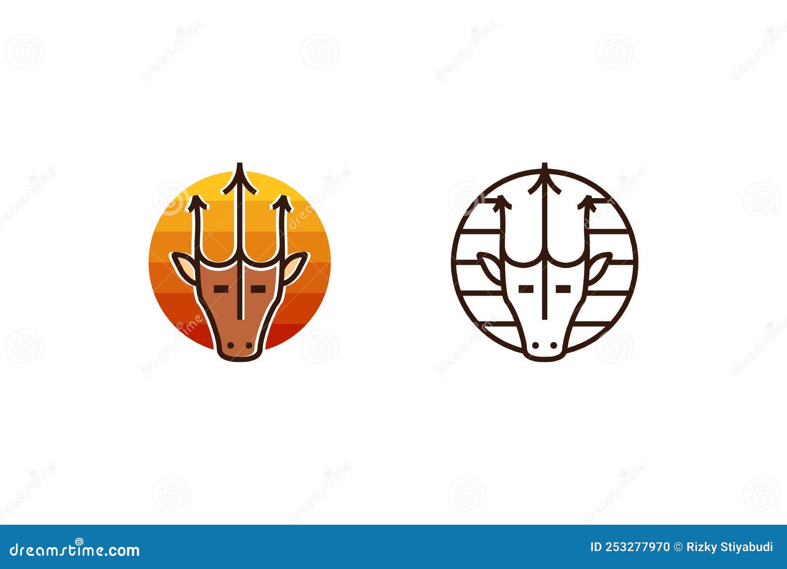 A Trident Shape Cactus In Earthen Pot Vector Or Color Illustration ...