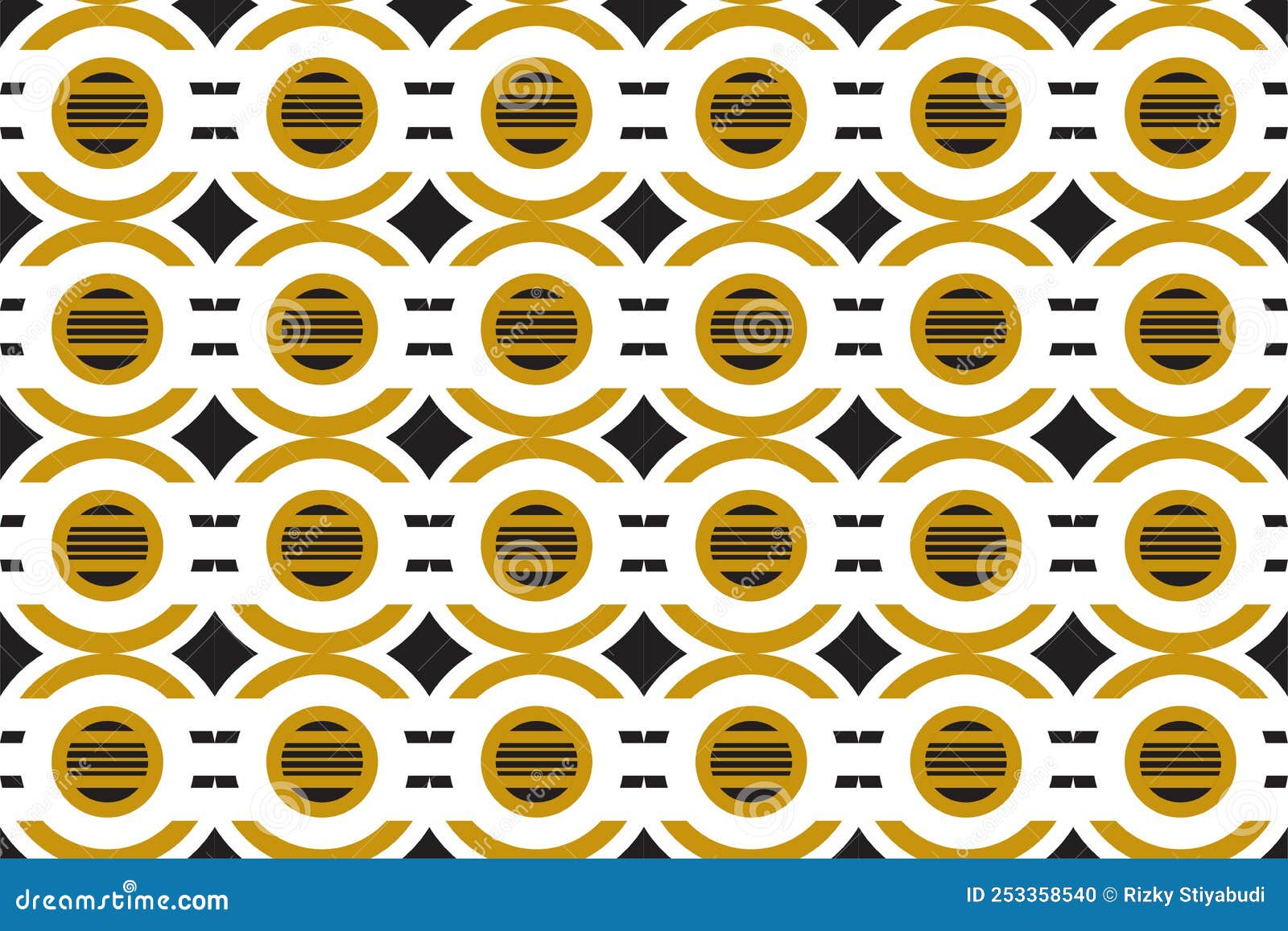 Circle and Square Shape Make a Seamless Pattern Stock Vector ...