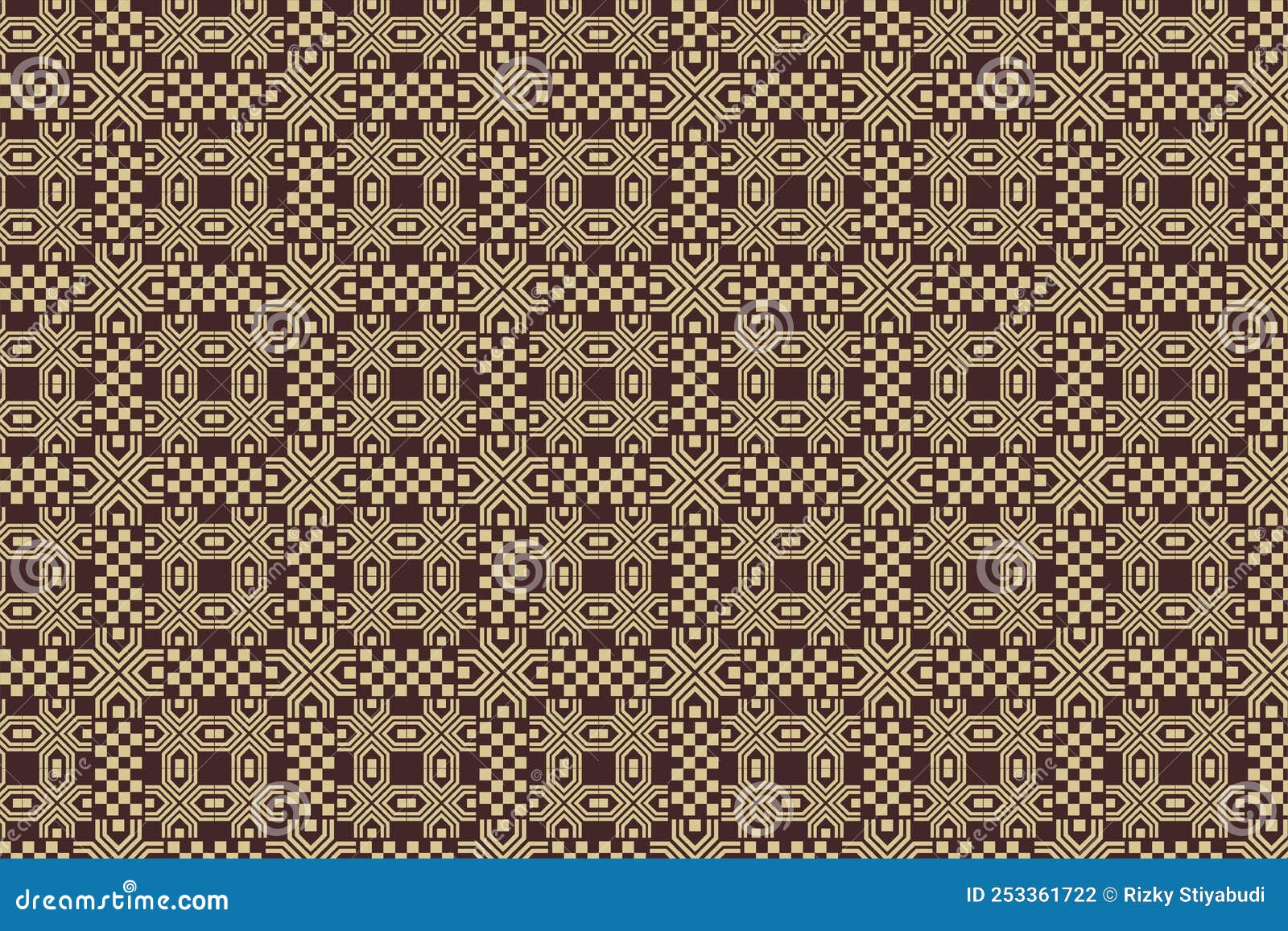 Vector Geometric Ornamental Seamless Pattern with Square and Octagon ...