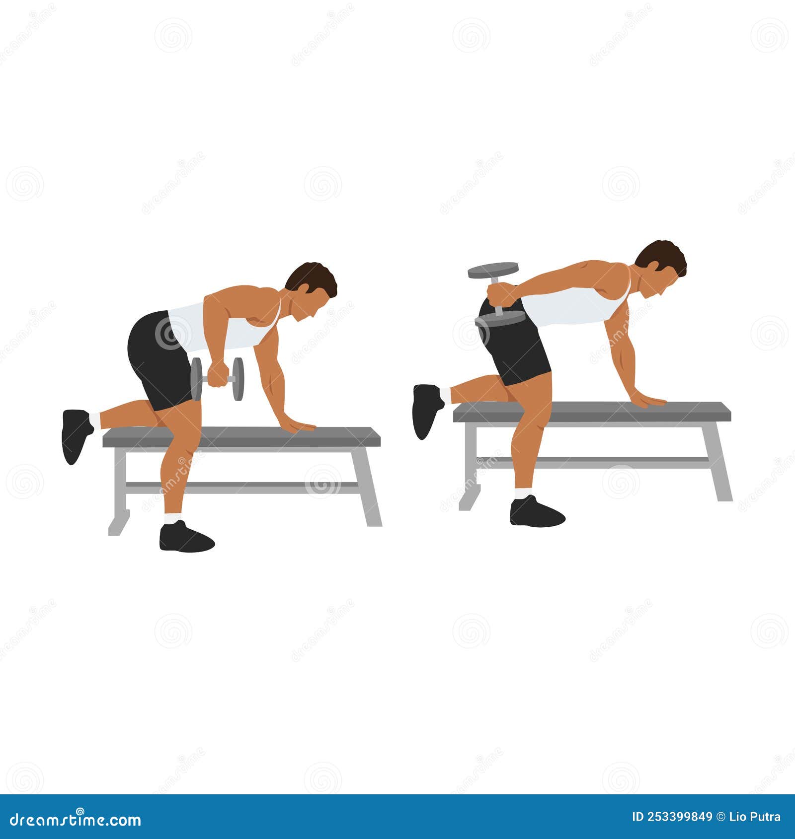 Kickbacks Exercise Illustration Silhouette Cartoon Vector ...