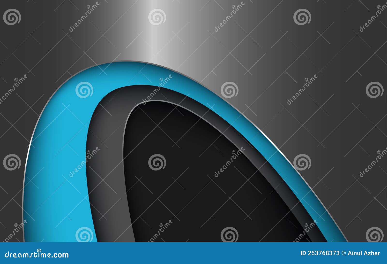 Abstract Gray Blue Gradient Color with Curve Combination Shape Overlap ...