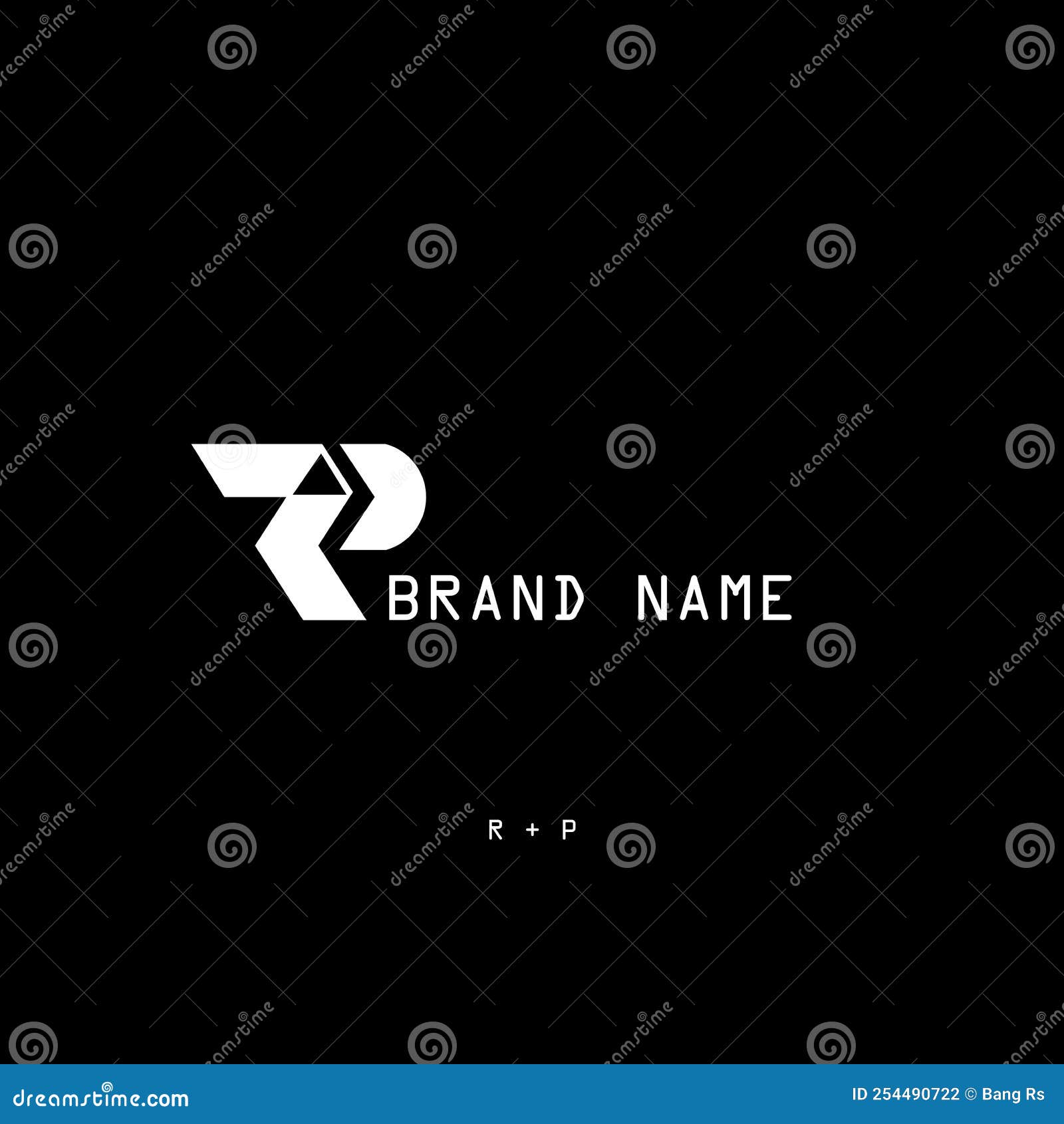 R and P Logo Design, R and P Logo, Stock Vector - Illustration of ...