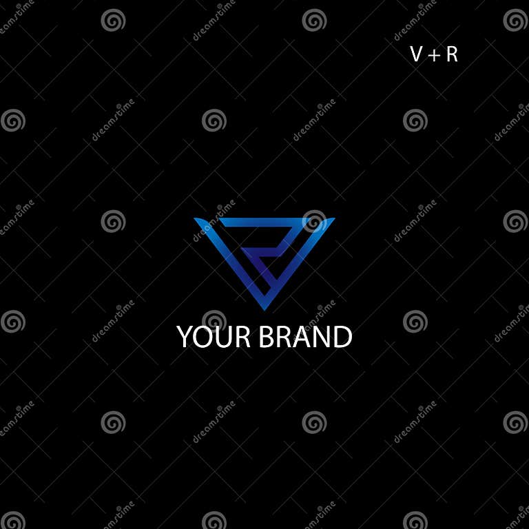 R and V Logo Designs, V and R Logos, Stock Vector - Illustration of ...