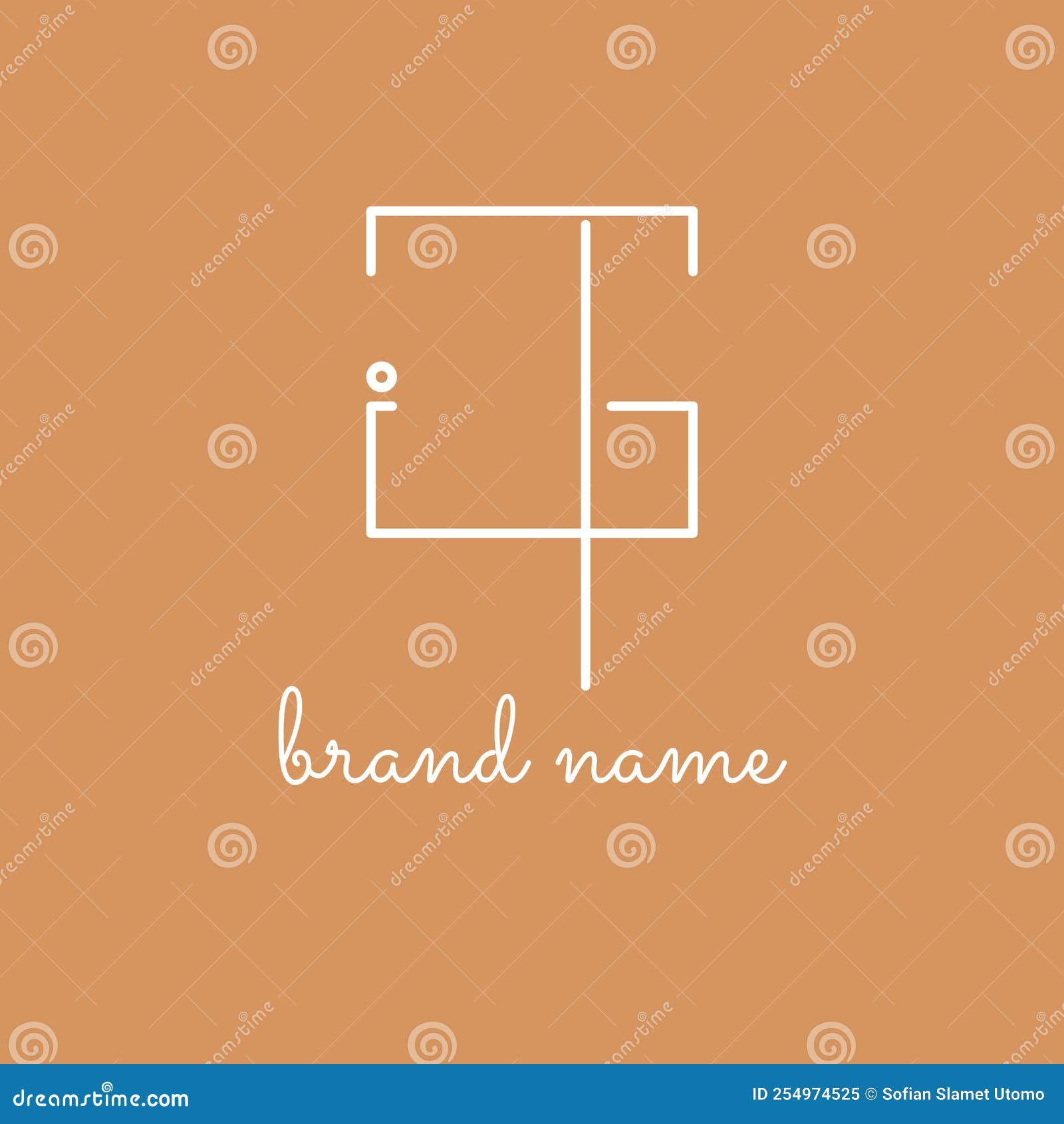 Single Line Logo Forming Multiple Letters Stock Vector - Illustration ...