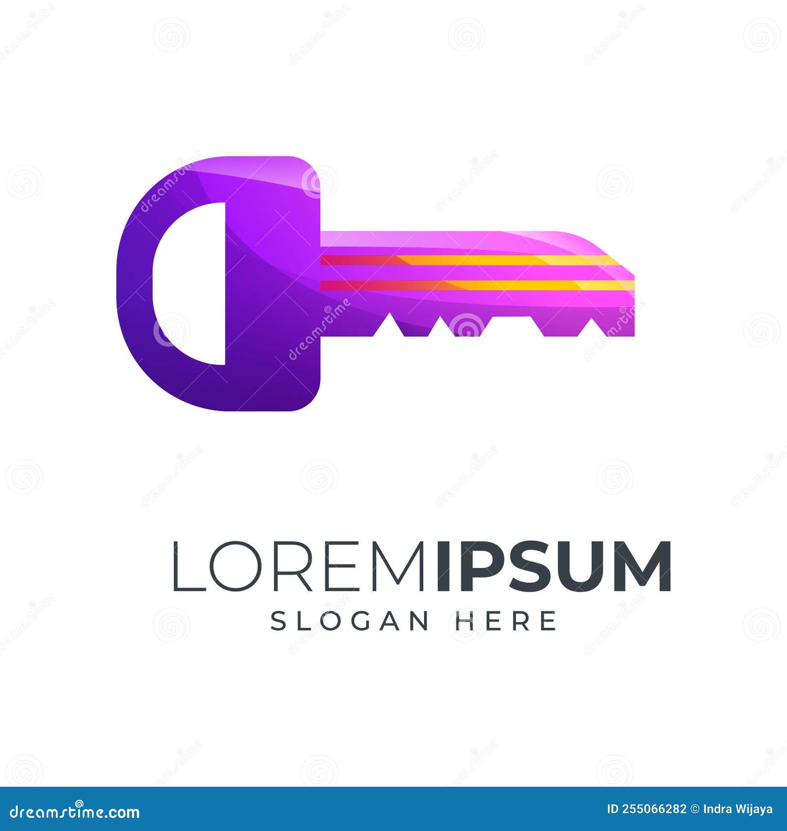 Key colorful logo stock vector. Illustration of light - 255066282