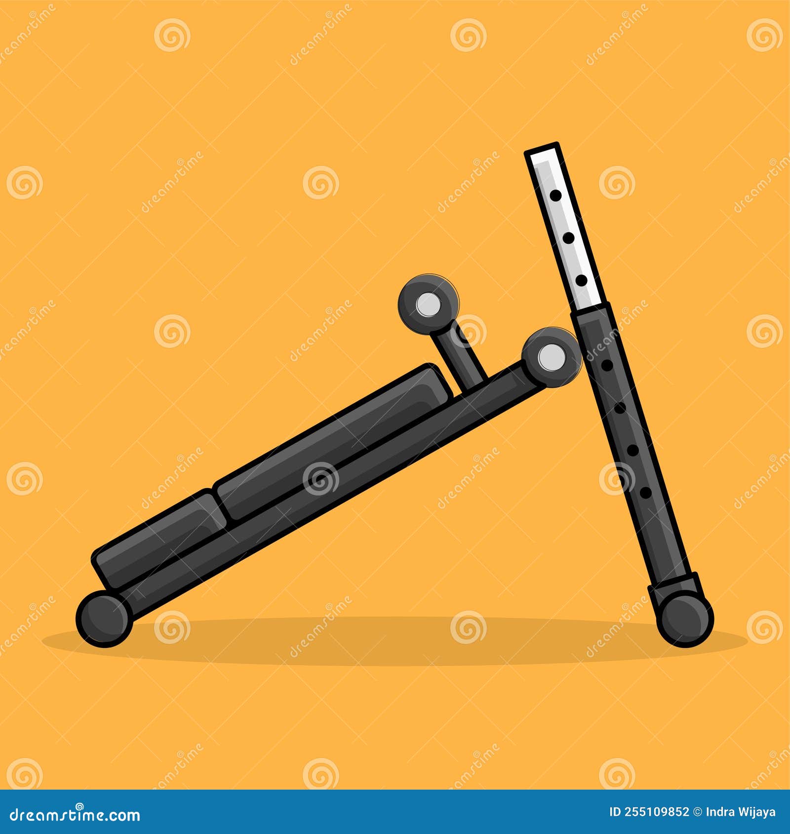 Bench Press Logo Icon Gym Fitness Equipment Stock Vector - Illustration ...