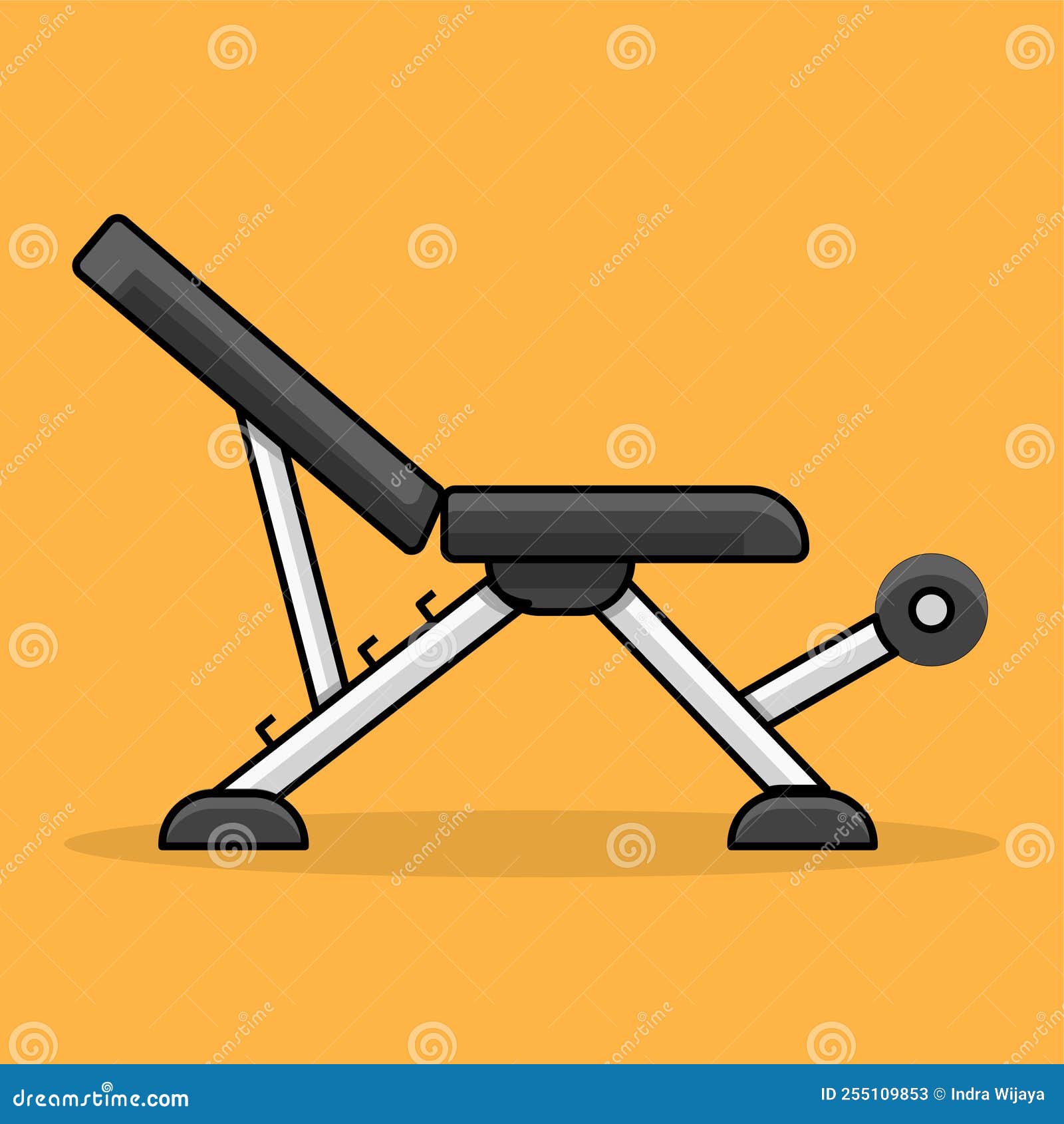 Bench Press Logo Icon Gym Fitness Equipment Stock Vector - Illustration ...