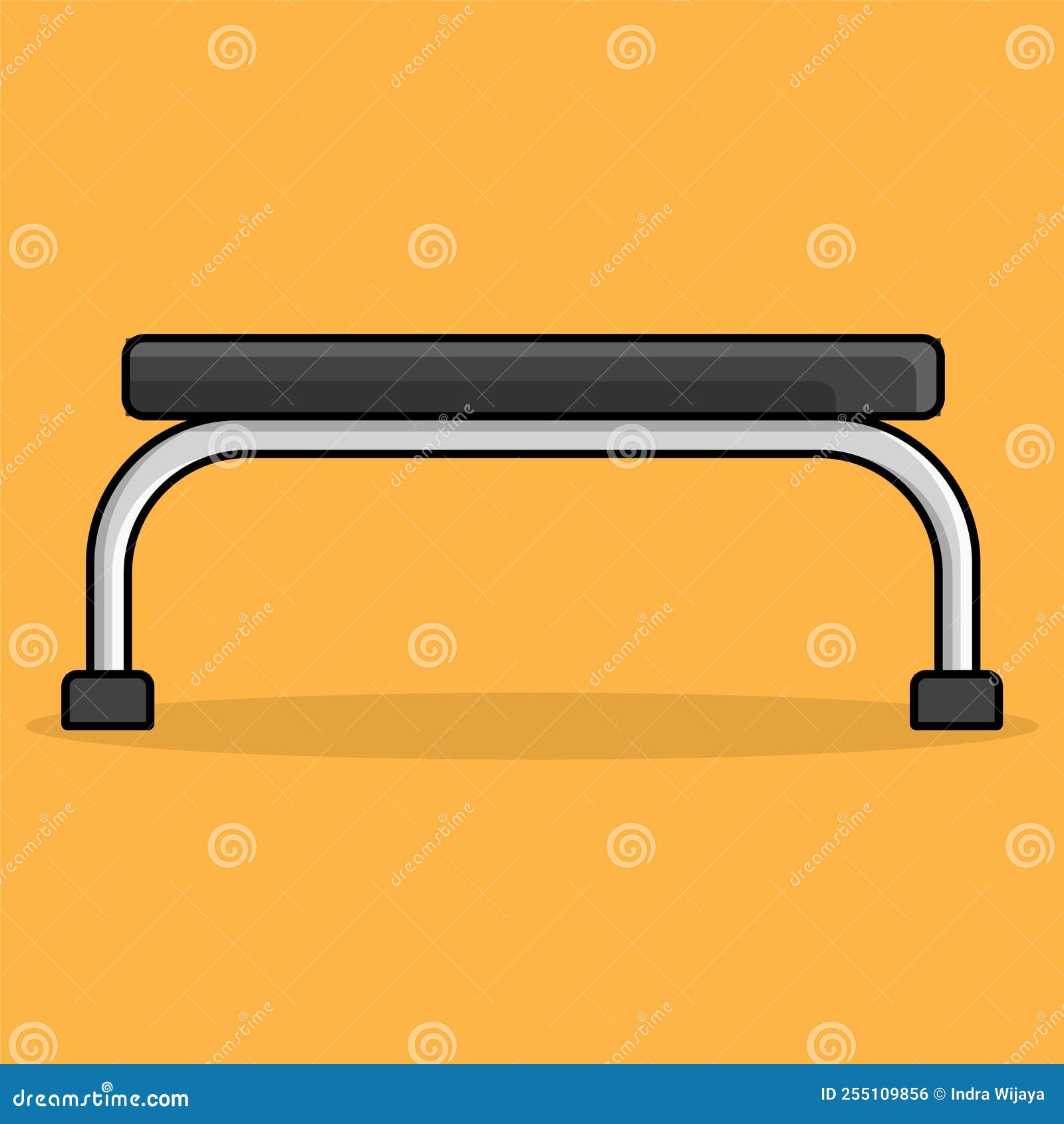 Bench Press Logo Icon Gym Fitness Equipment Stock Vector - Illustration ...