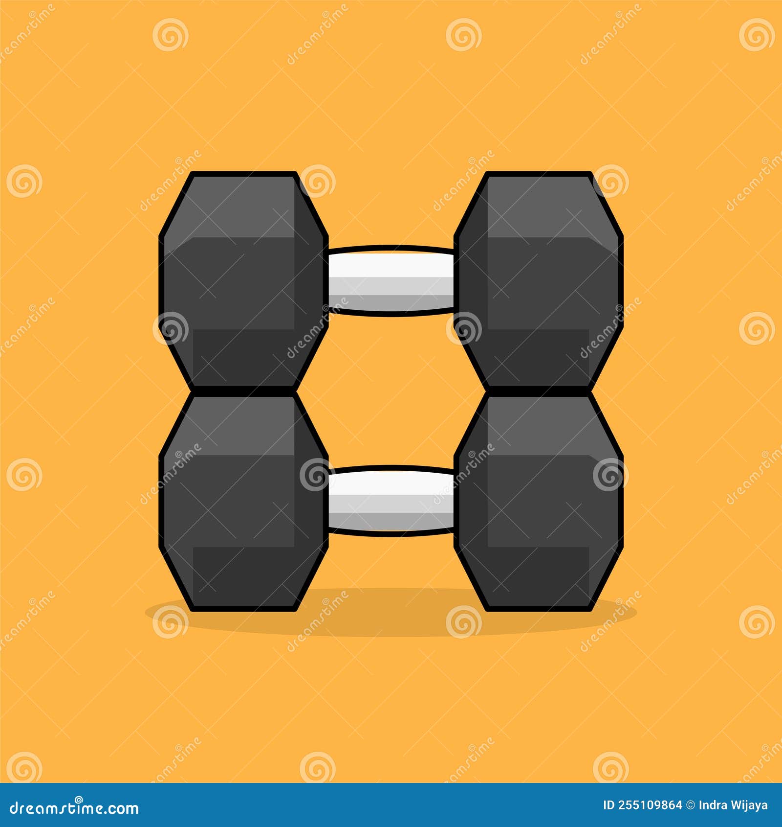 Dumbbell Logo Icon Illustration Stock Vector - Illustration of ...