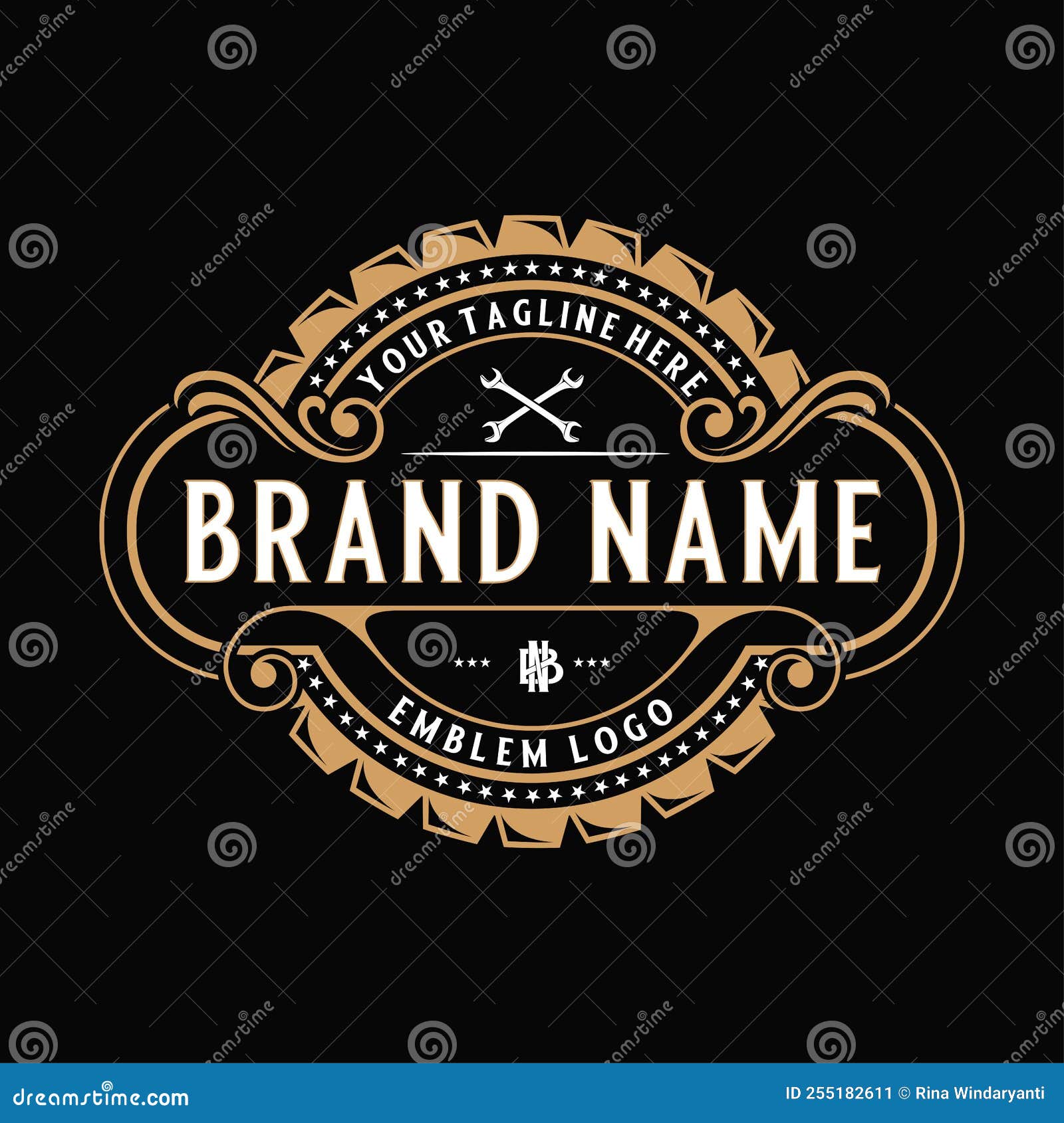 Repair Workshop Logo, for Car or Motorcycle Repair Shop. Stock ...