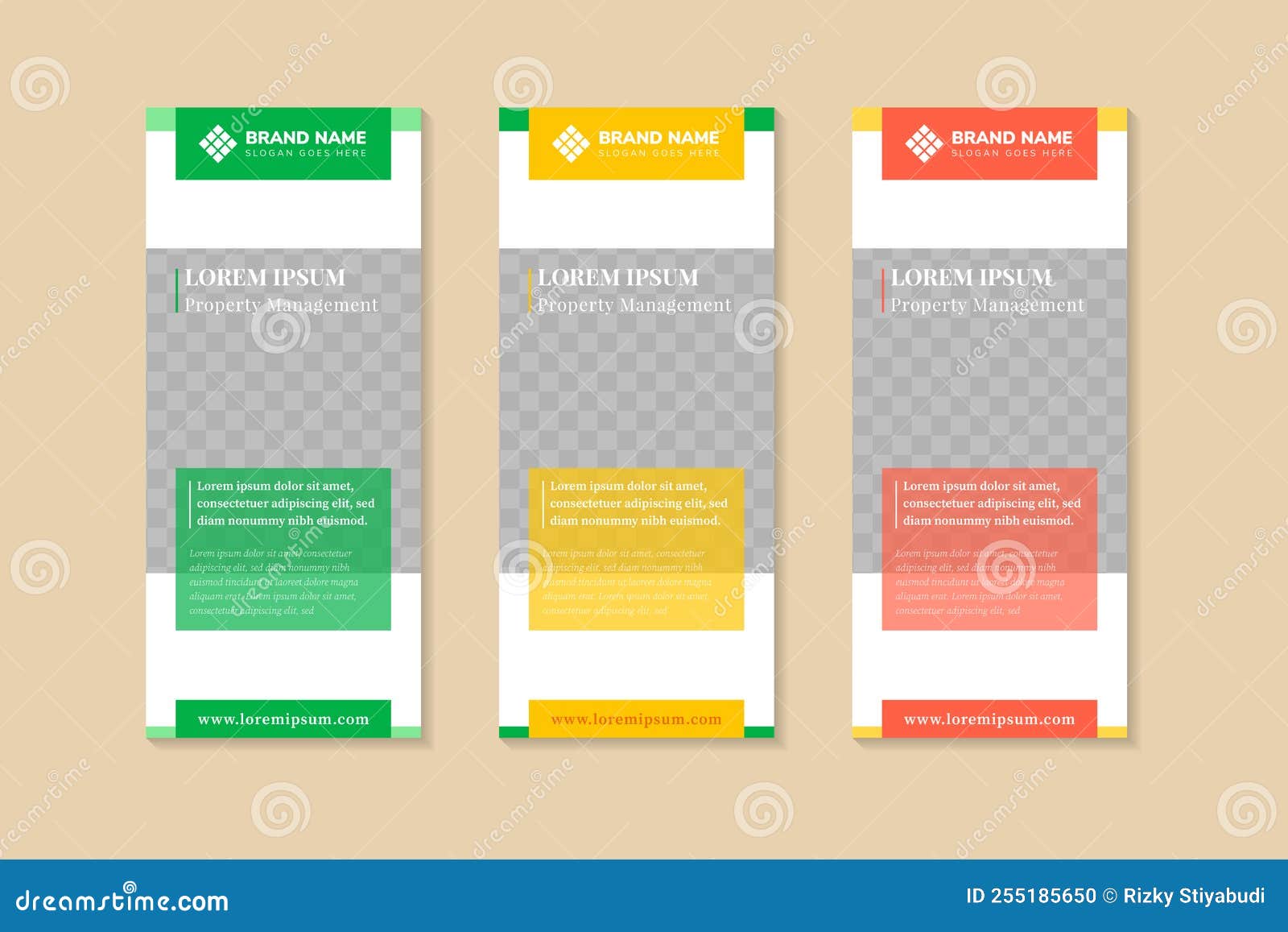Bright One Color Web Banner Template Designs with Rectangle Shape for ...