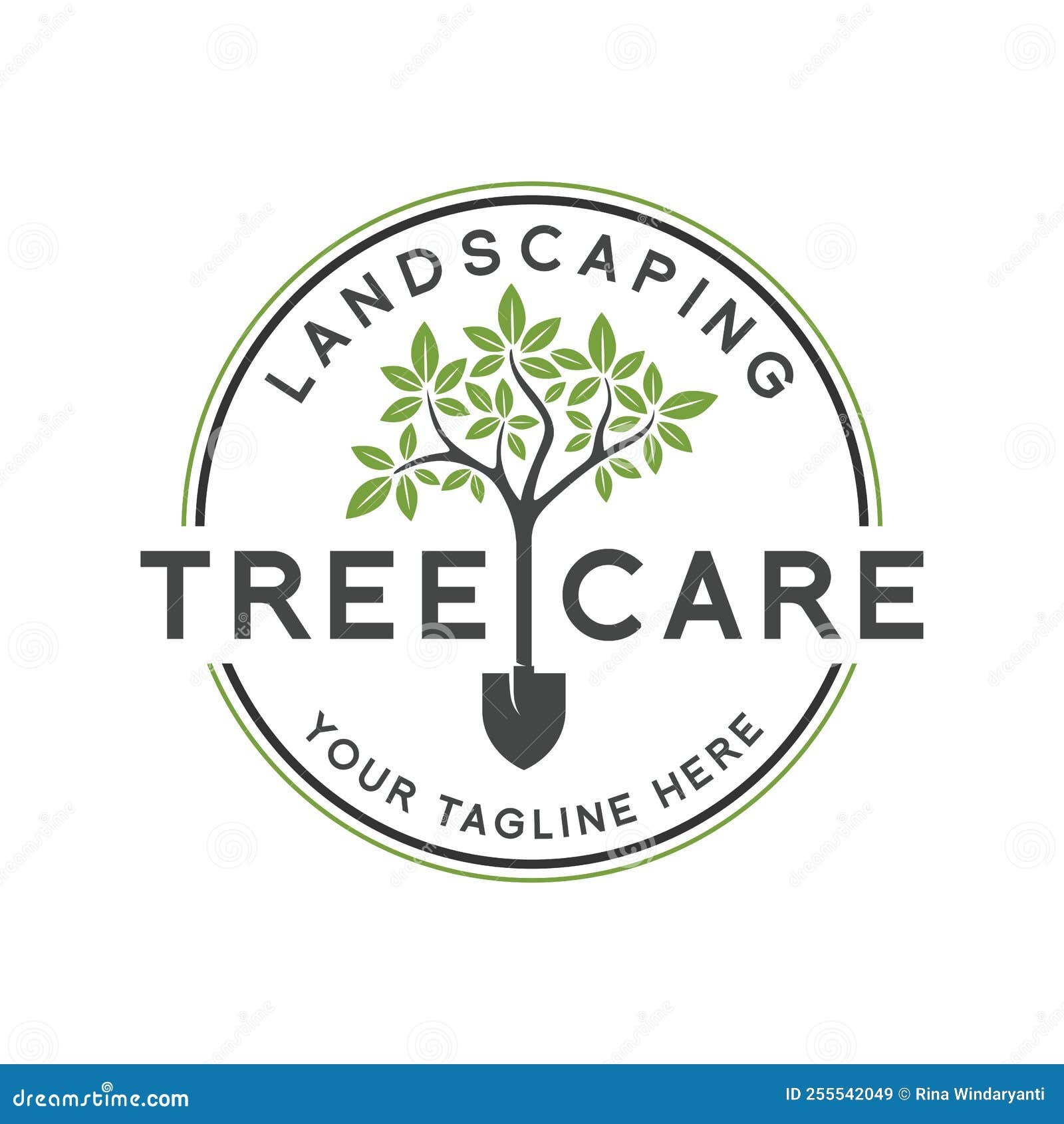 Tree Conservation Vector Logo Design. Stock Vector - Illustration of ...