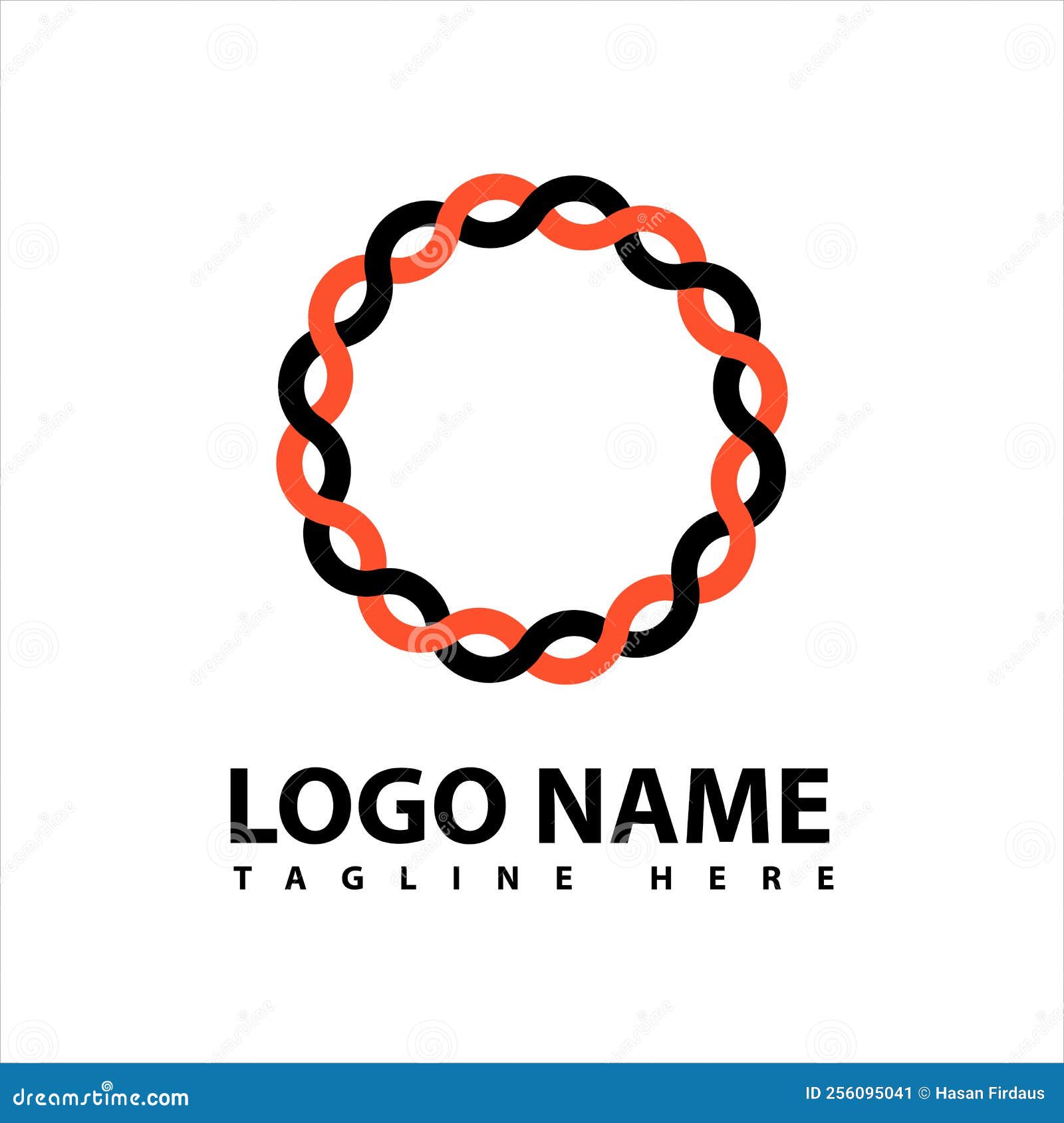 Logo Design Circle Abstract Style Stock Illustration - Illustration of ...