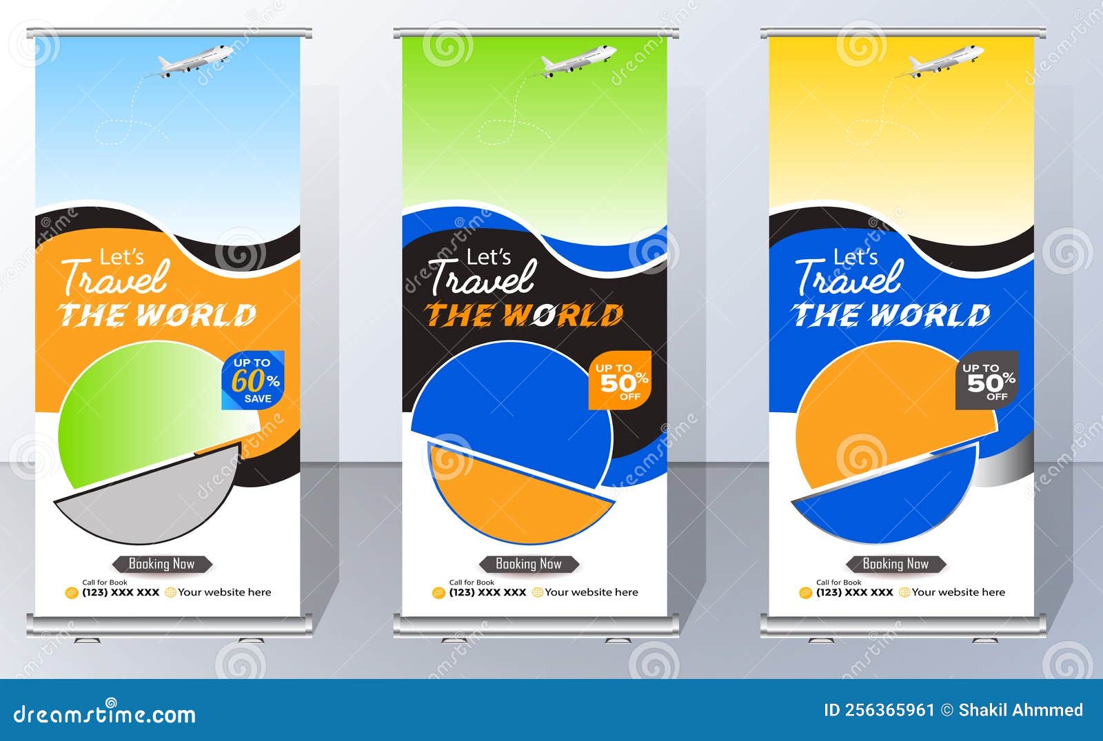Travel Agency Roll Up. Truism X-Banner. Business Digital Roll Up Banner ...
