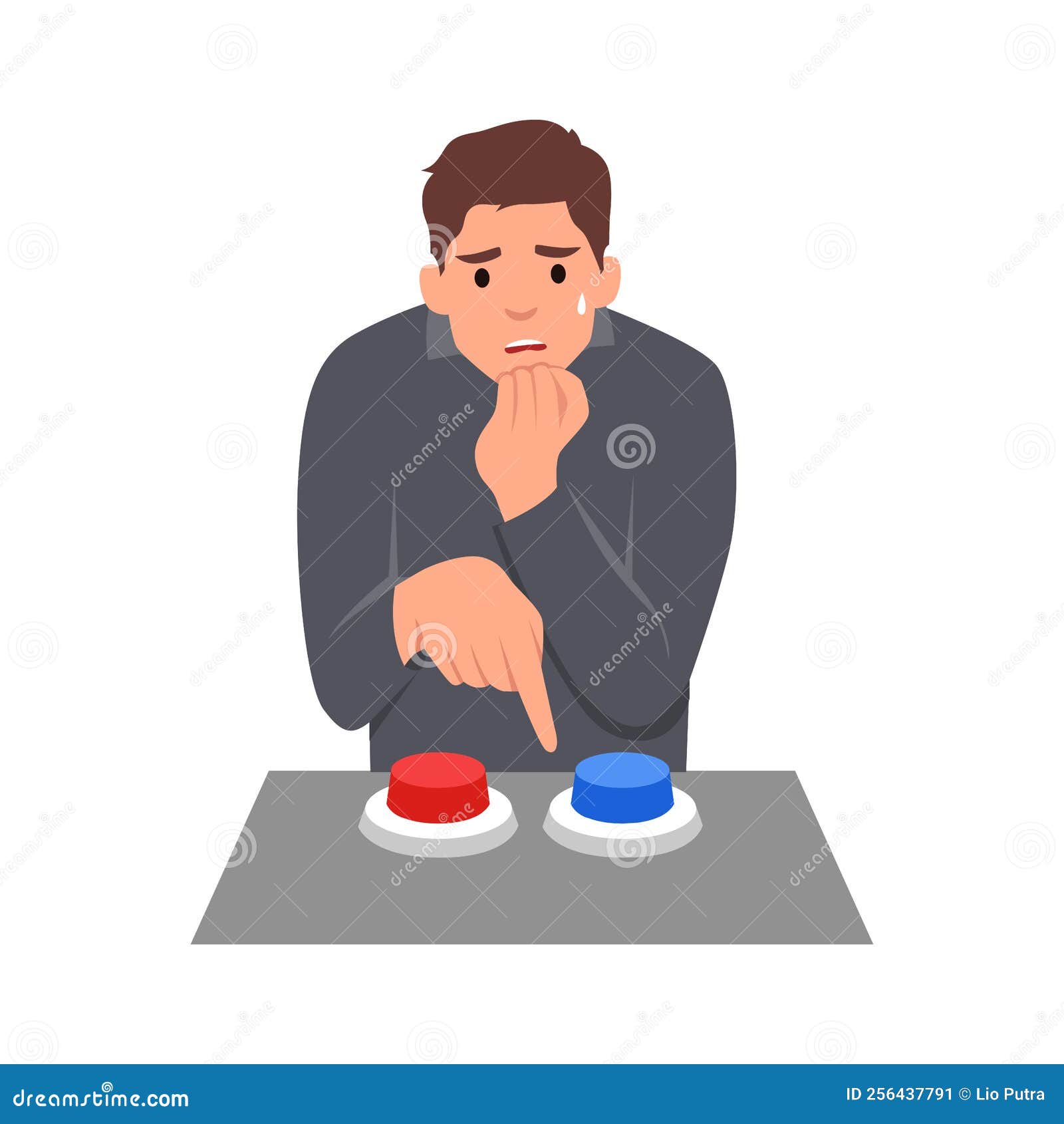 3d Man Push Up Big Red Concept Future Arrow Royalty-Free Stock ...