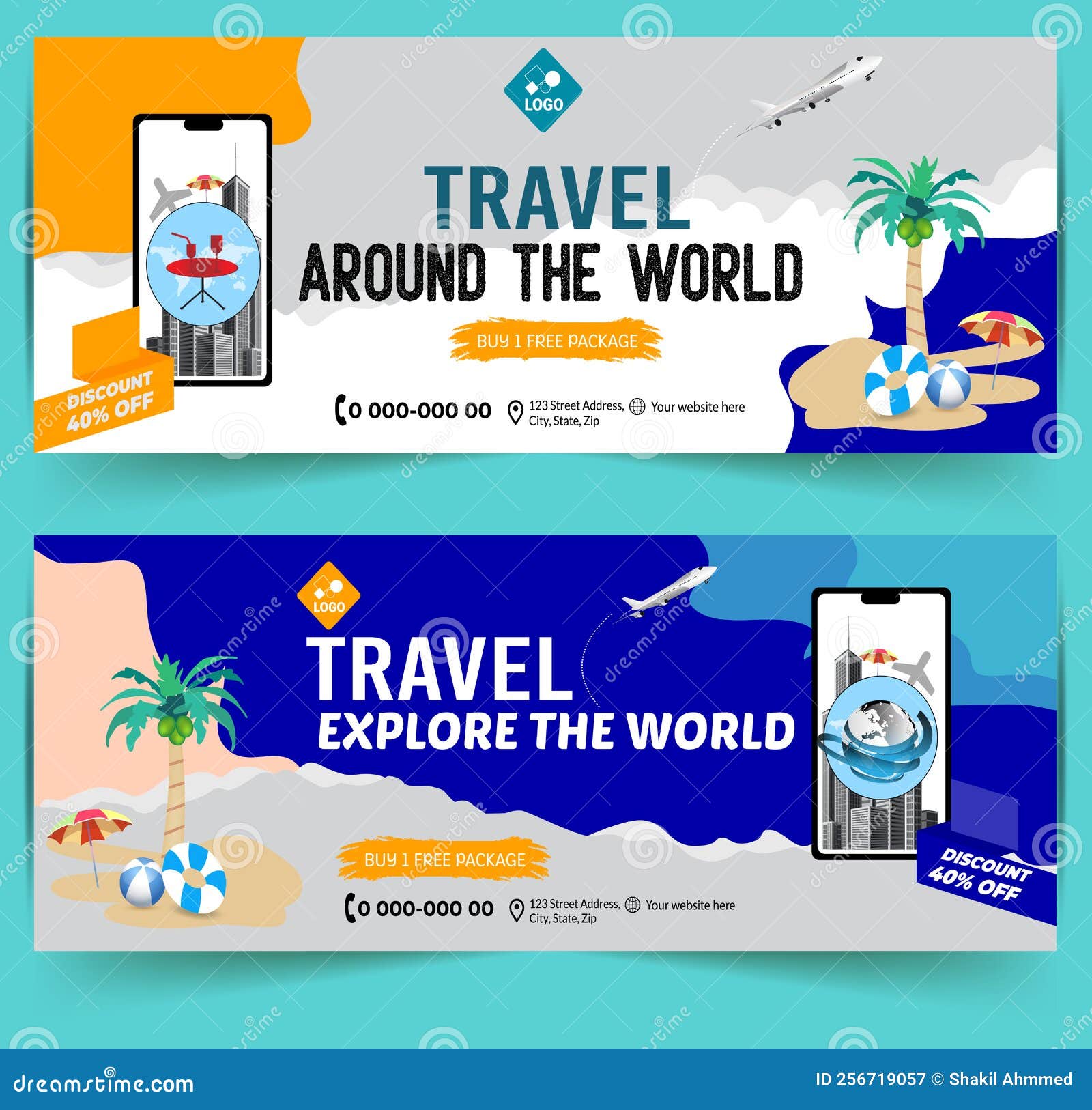 Tours And Travels Banner Design