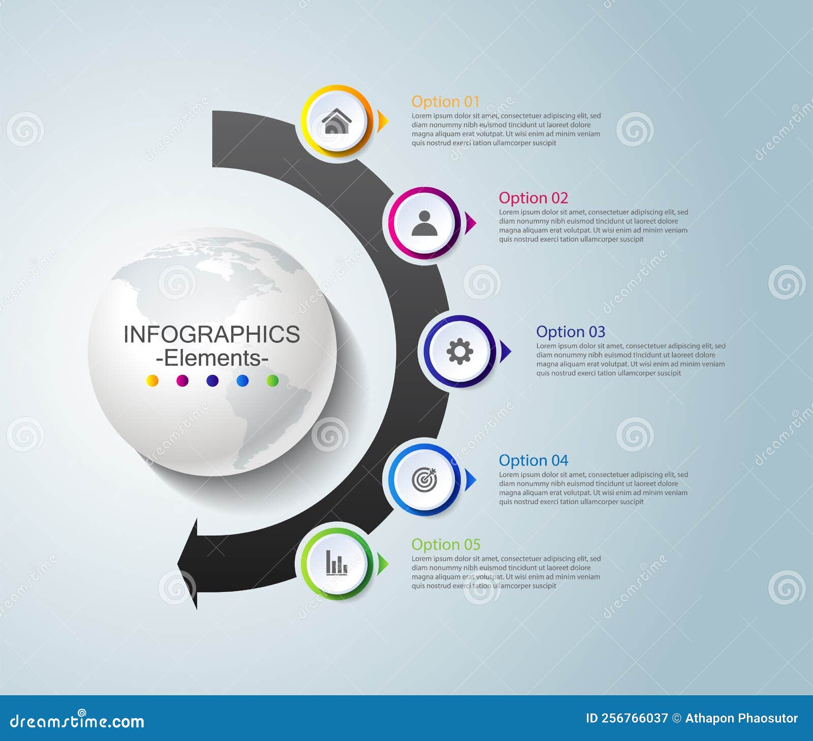 Business Visualization Infographic Design Template Stock Vector ...