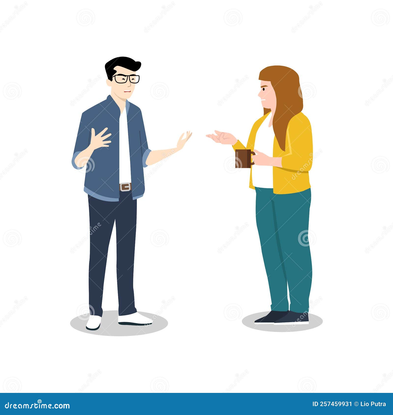 Angry Young Couple Fighting and Shouting at Each Other Stock ...