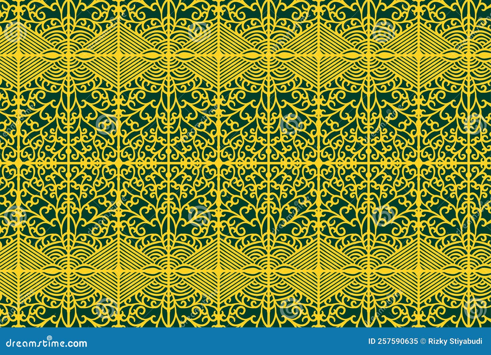 Abstract Yellow Plants Seamless Pattern Stock Vector - Illustration of ...
