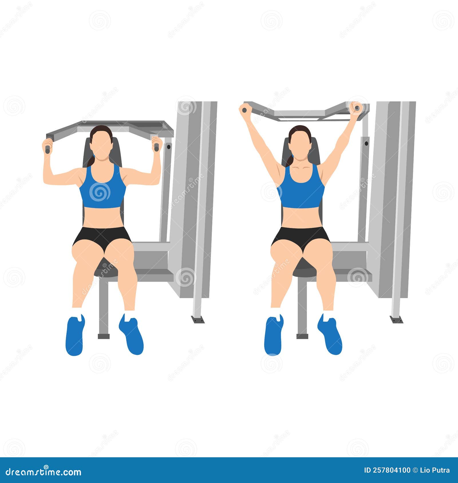 Seated Overhead Press Machine
